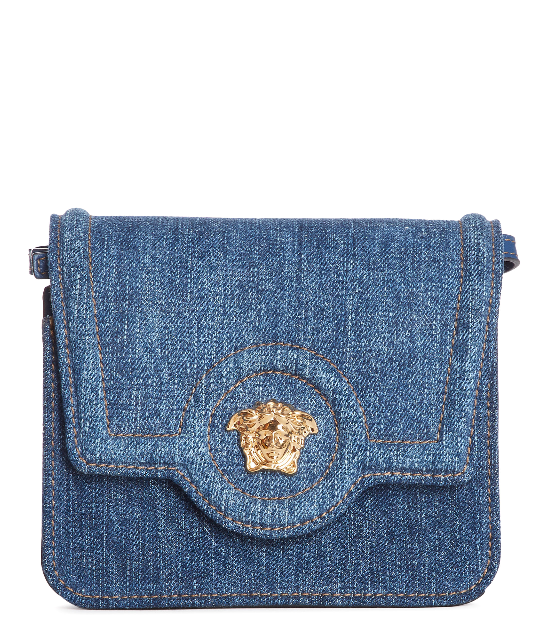 Versace Bolso crossbody estilo denim - El Palacio de Hierro
