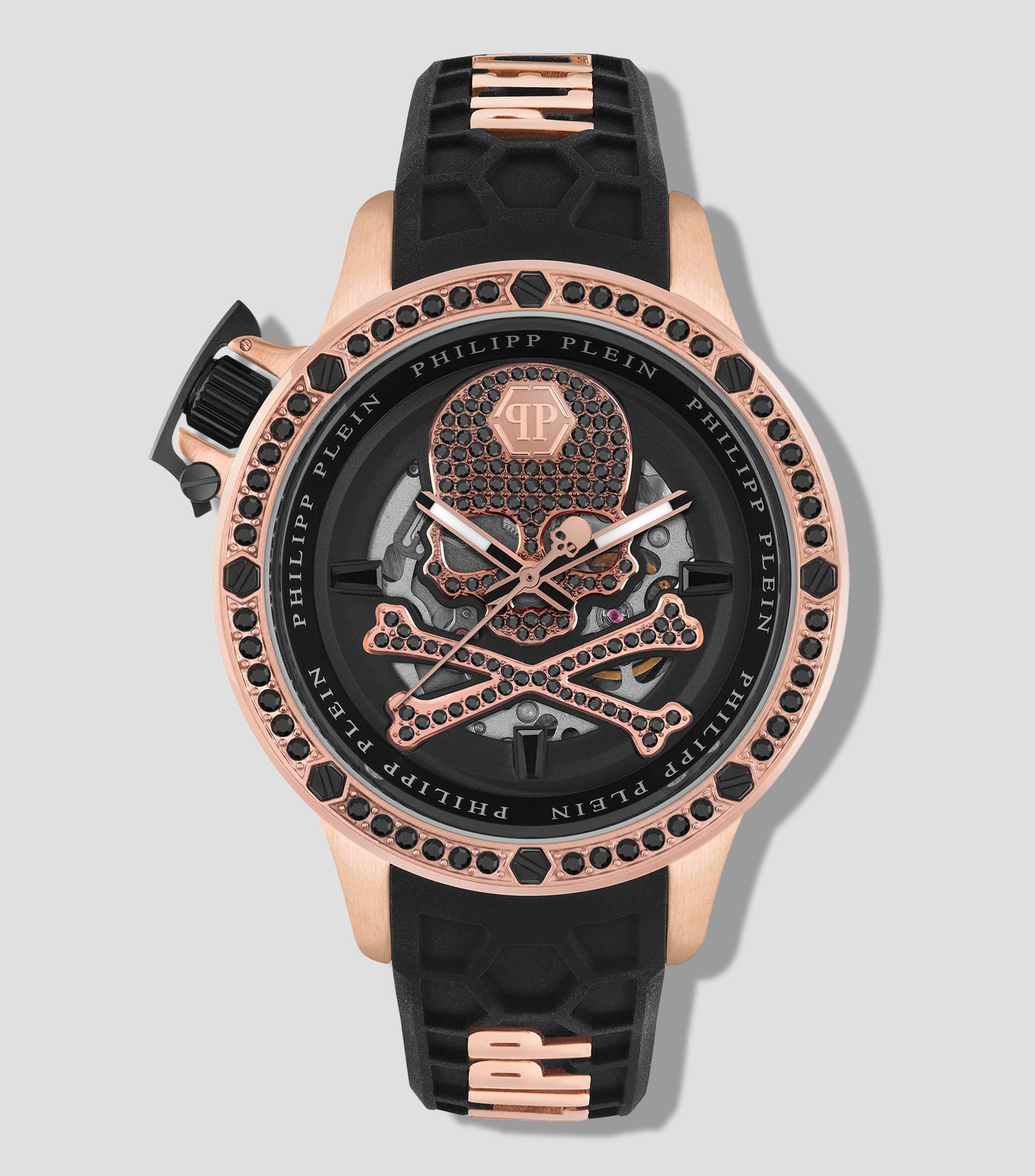 Philipp Plein Reloj para hombre Plein Rich casual, Dorado - El Palacio ...