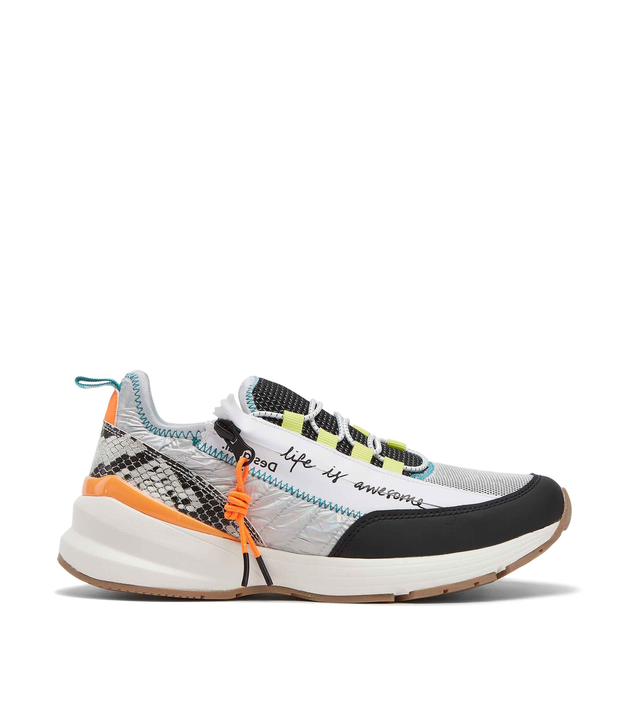 Desigual: Tenis casuales Moon Zipper multicolor Mujer | El Palacio de ...