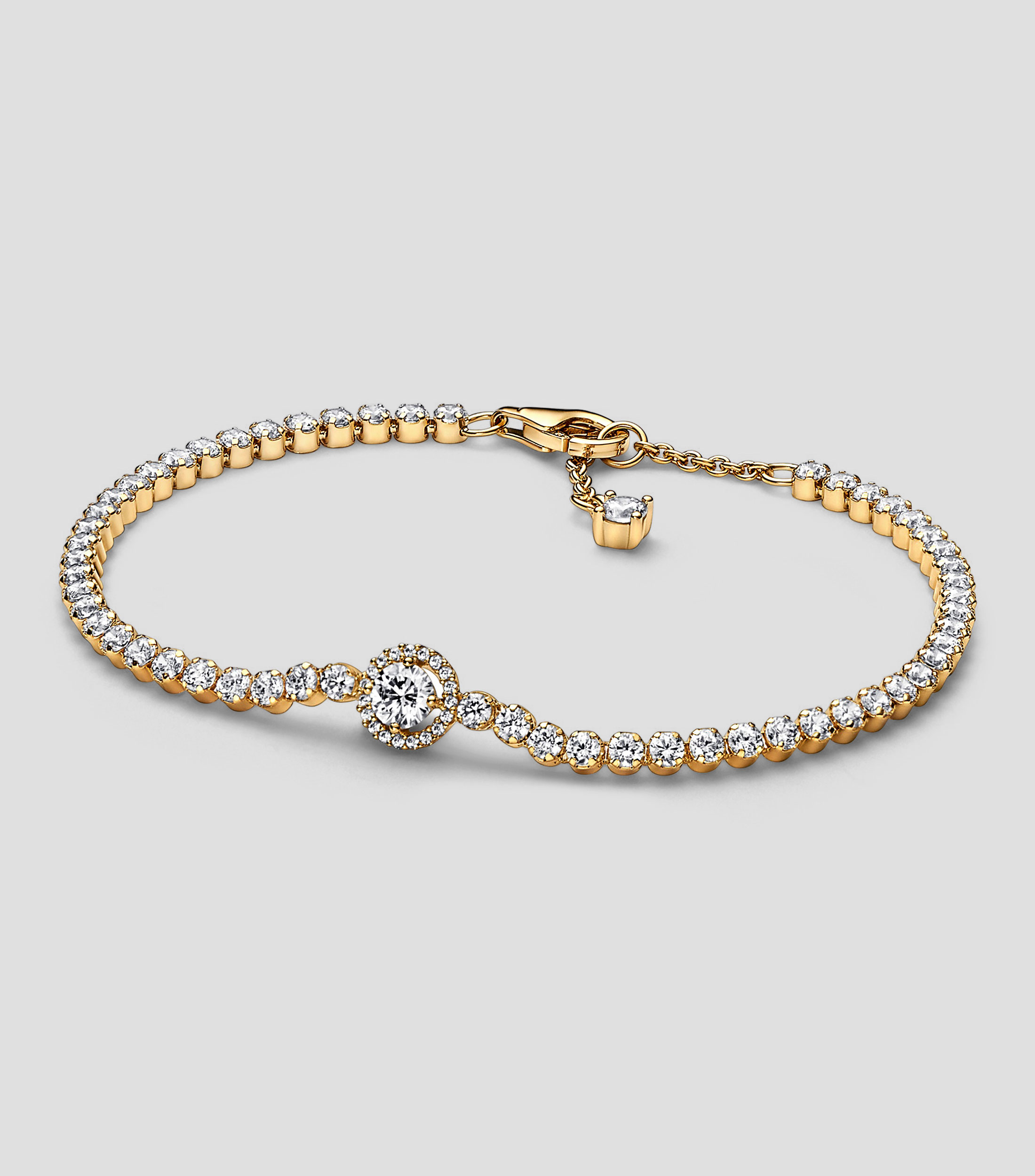 Pandora Brazalete Tenis Halo Brillante Mujer |El Palacio de Hierro