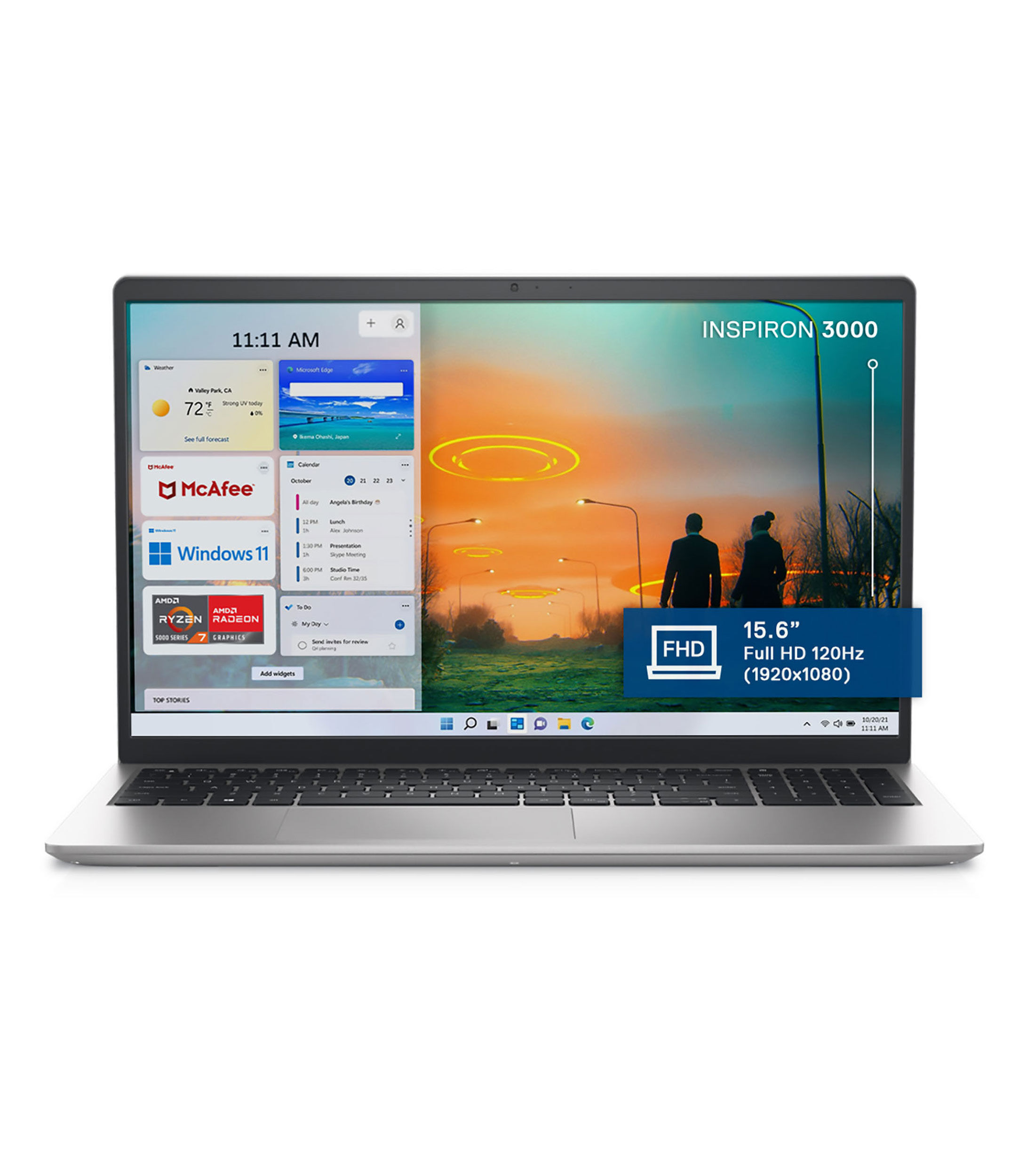 Dell Laptop, Inspiron 3525, 15.6", Ryzen 7, RAM 16 GB, SSD 512 GB ...