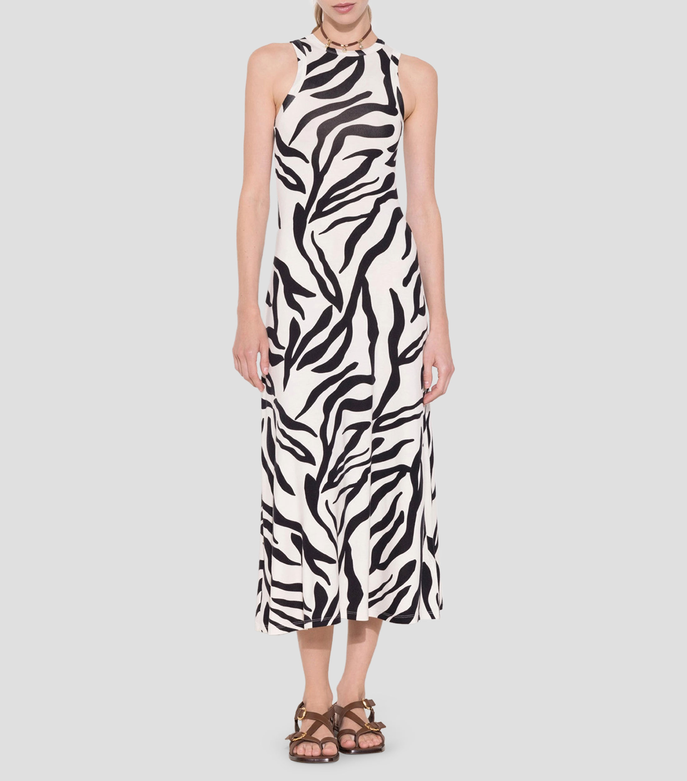 Jazmin Chebar Vestido largo con animal print Mujer - El Palacio de Hierro