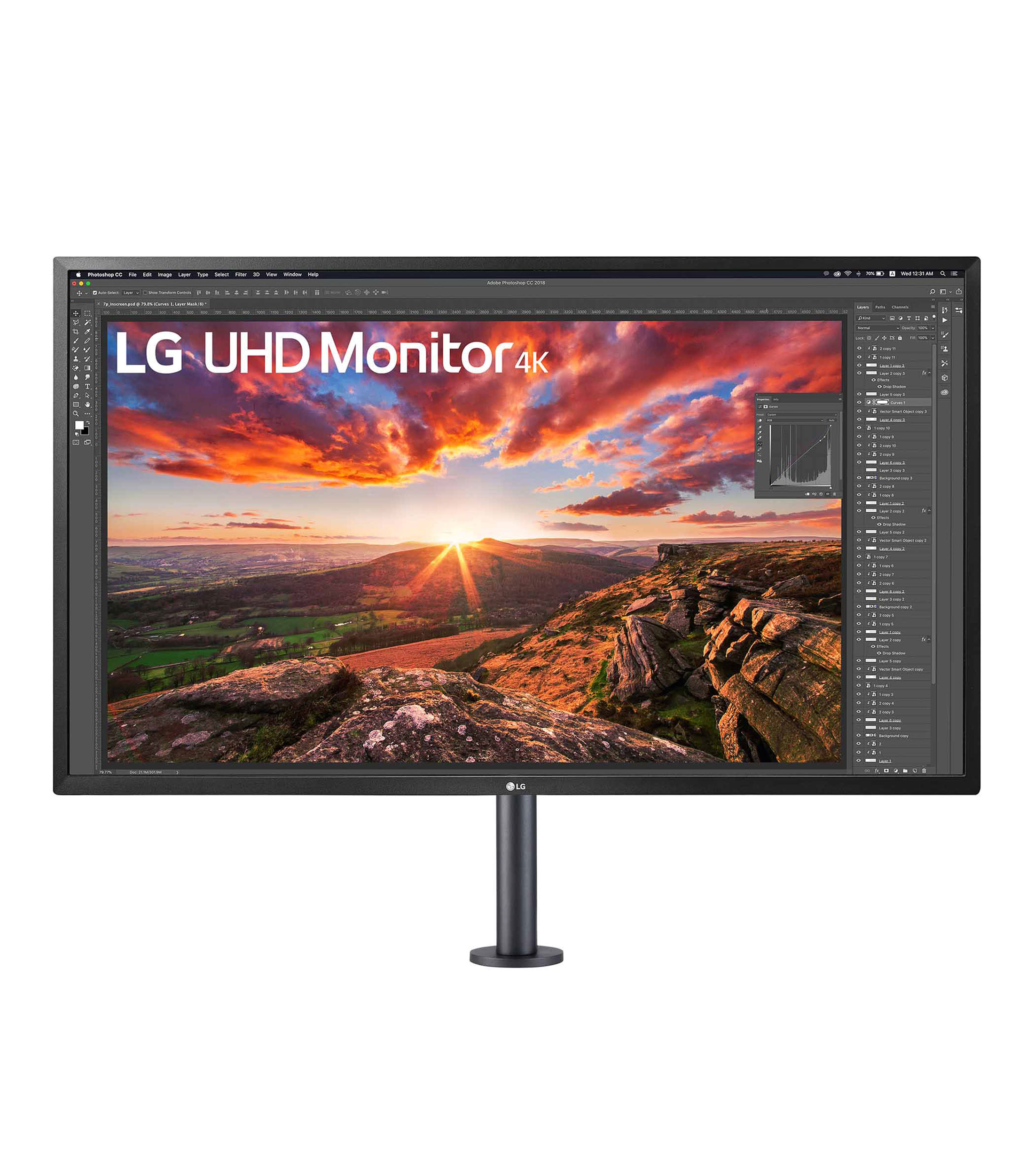 LG: Monitor 32 Pulgadas Plano LED Ergo 4K 60 Hz 32UK580-B | El Palacio ...