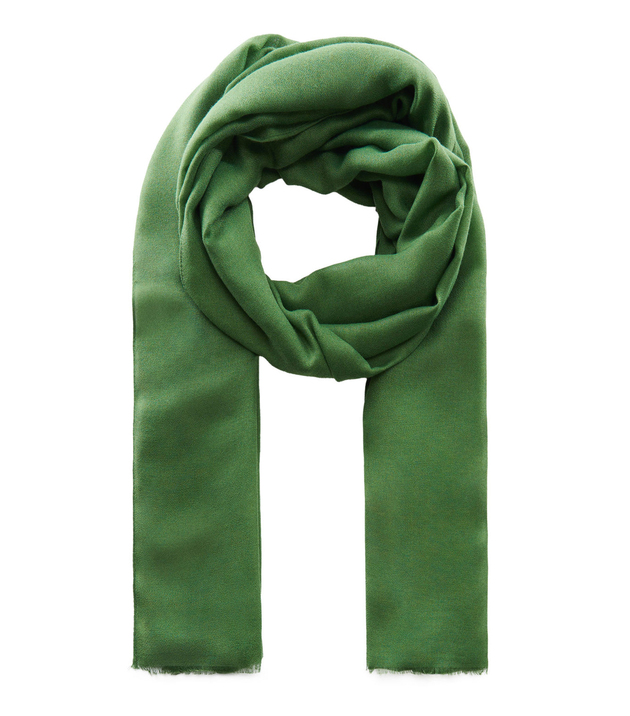 Mango Bufanda verde lisa Mujer - El Palacio de Hierro