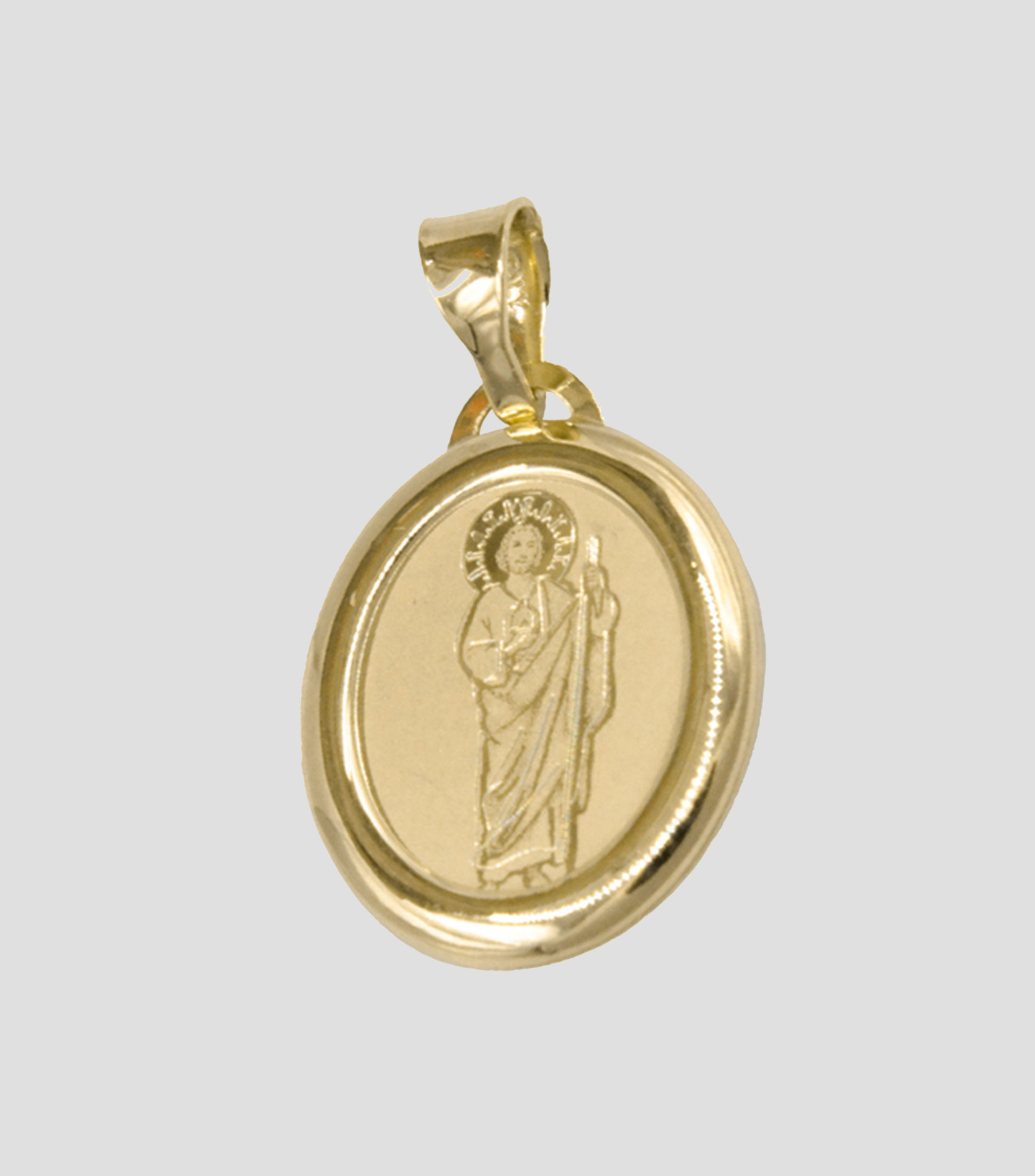 Oro & Gold Medalla de San Judas Tadeo en Oro de 14 Kilates Mujer - El ...