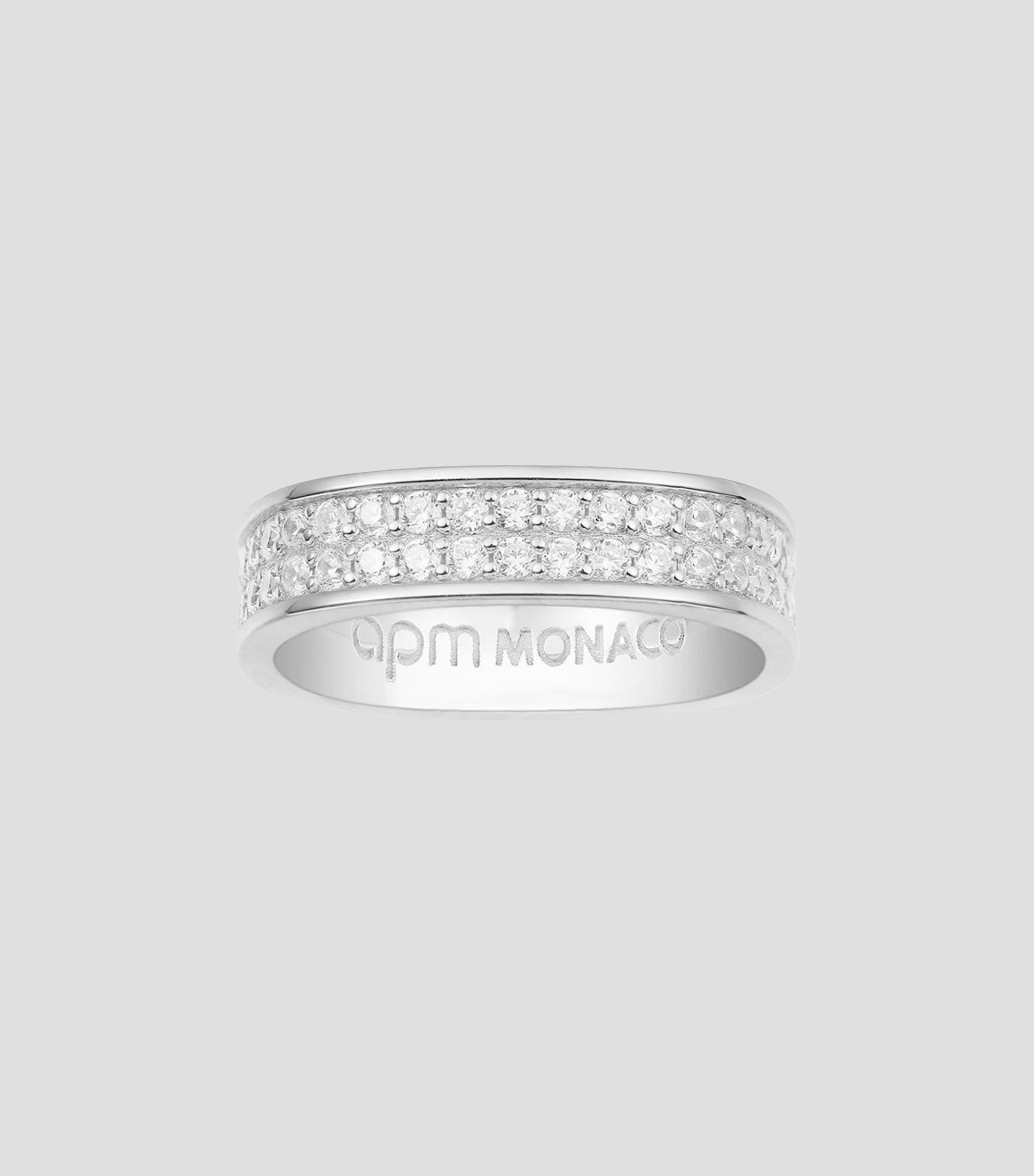 APM Monaco: Anillo en plata .925 zirconias cúbicas Mujer | El Palacio ...