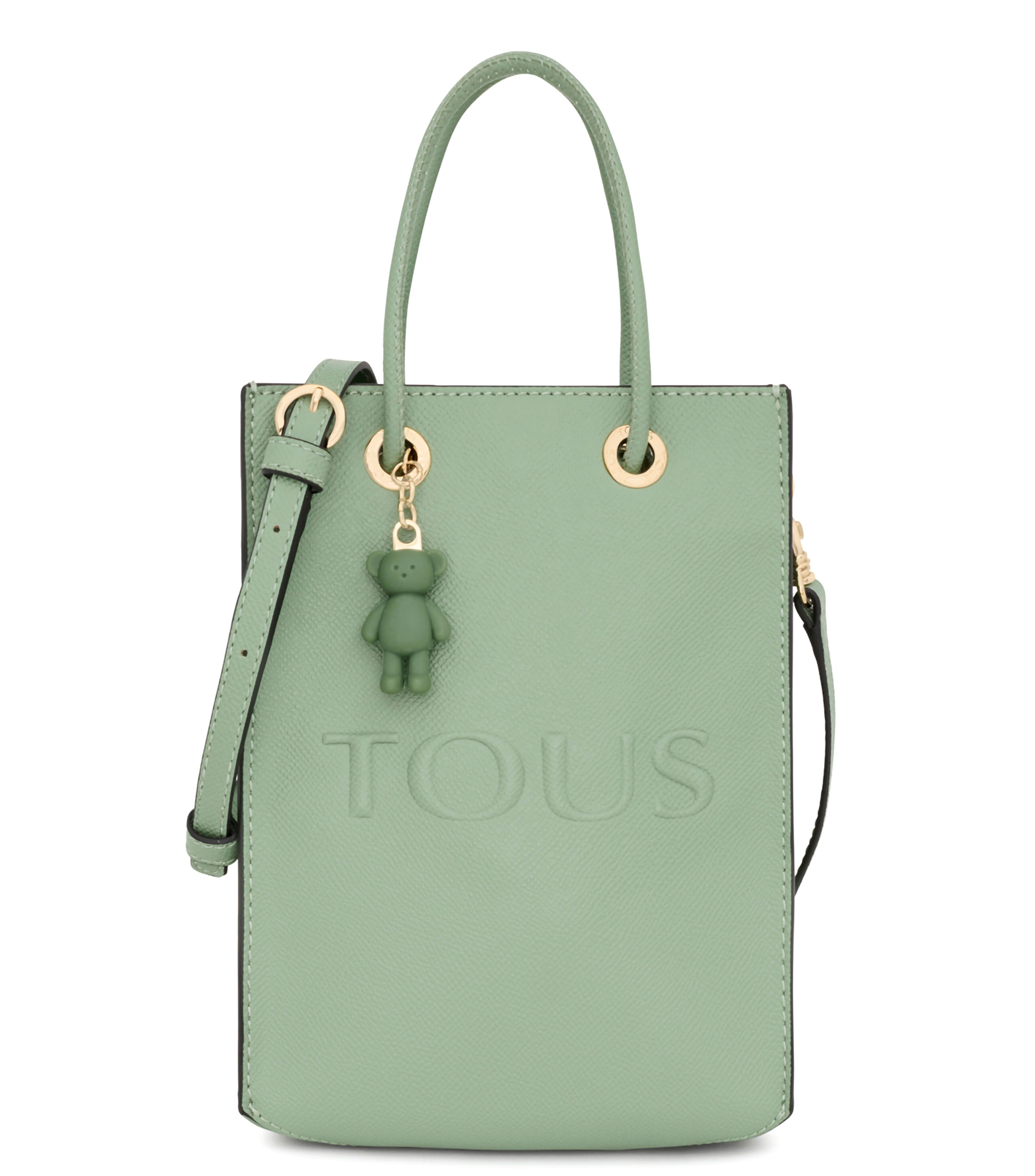Tous: Bolso crossbody verde con textura Mujer | El Palacio de Hierro
