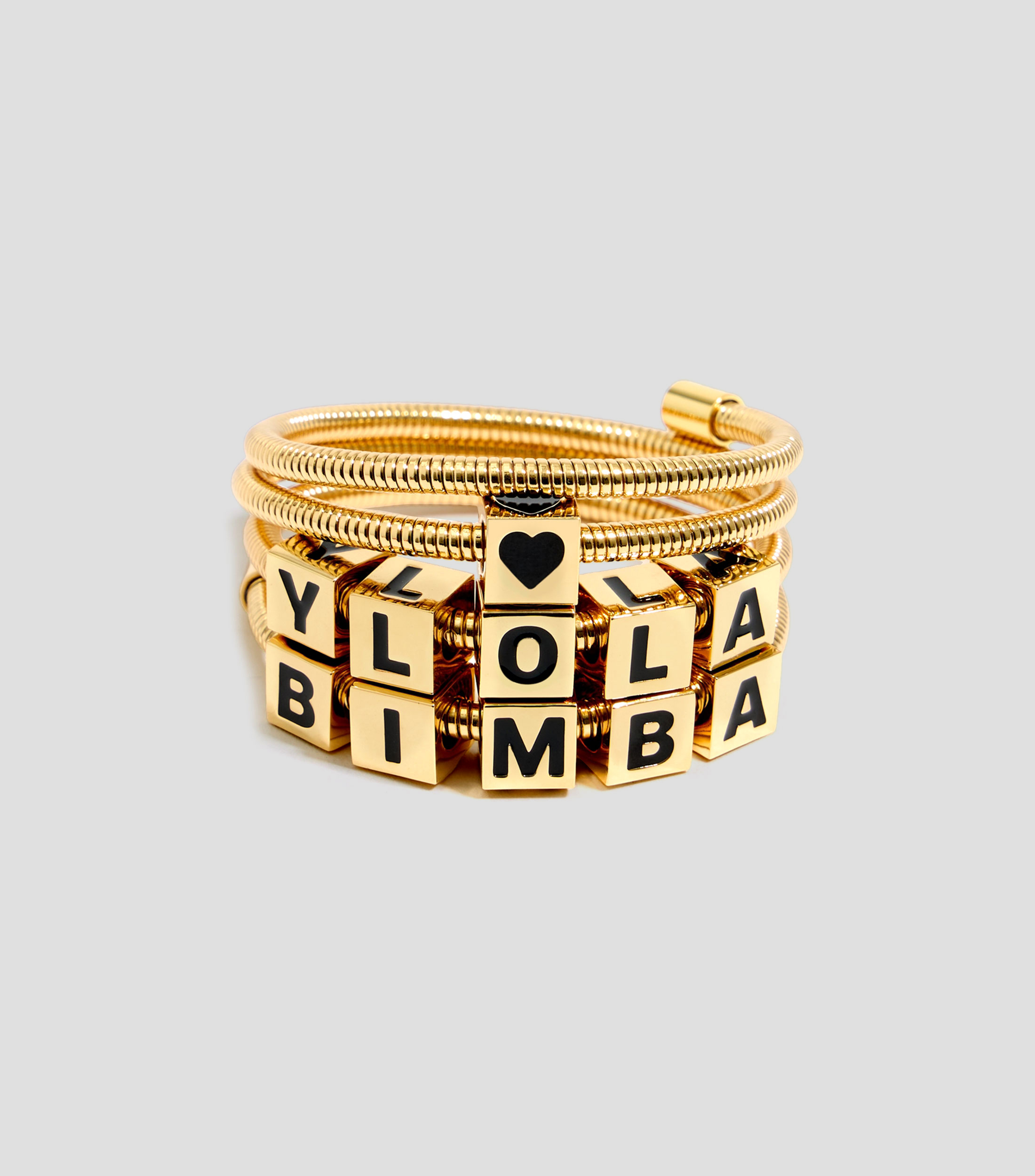Bimba y Lola Brazalete de espiral con abalorios Mujer - El Palacio de ...