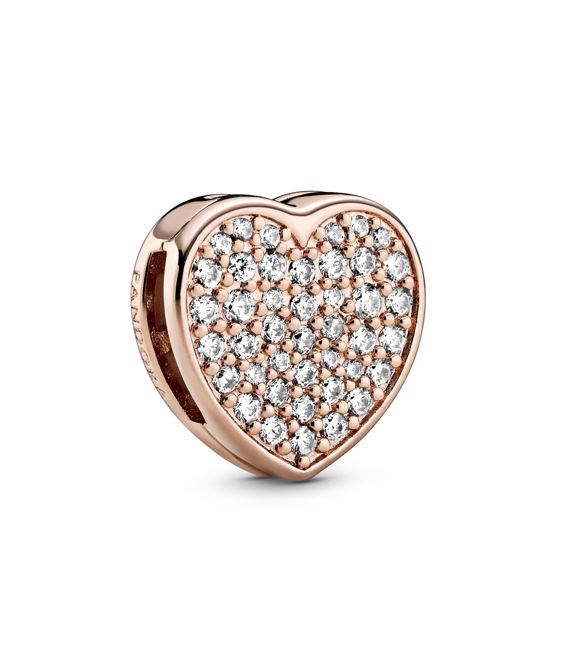 Pandora Charm Corazón en plata con Pavé Rosa Mujer - El Palacio de Hierro