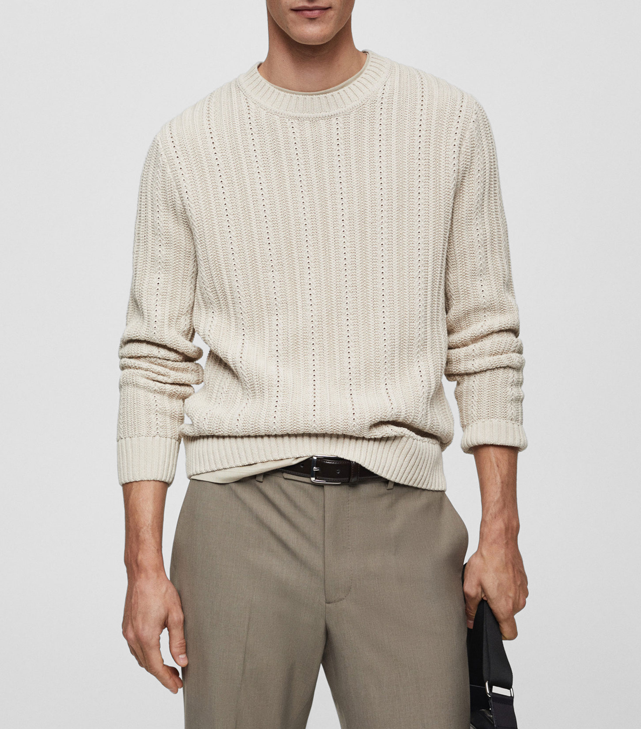 Mango: Suéter de cuello redondo Hombre | El Palacio de Hierro