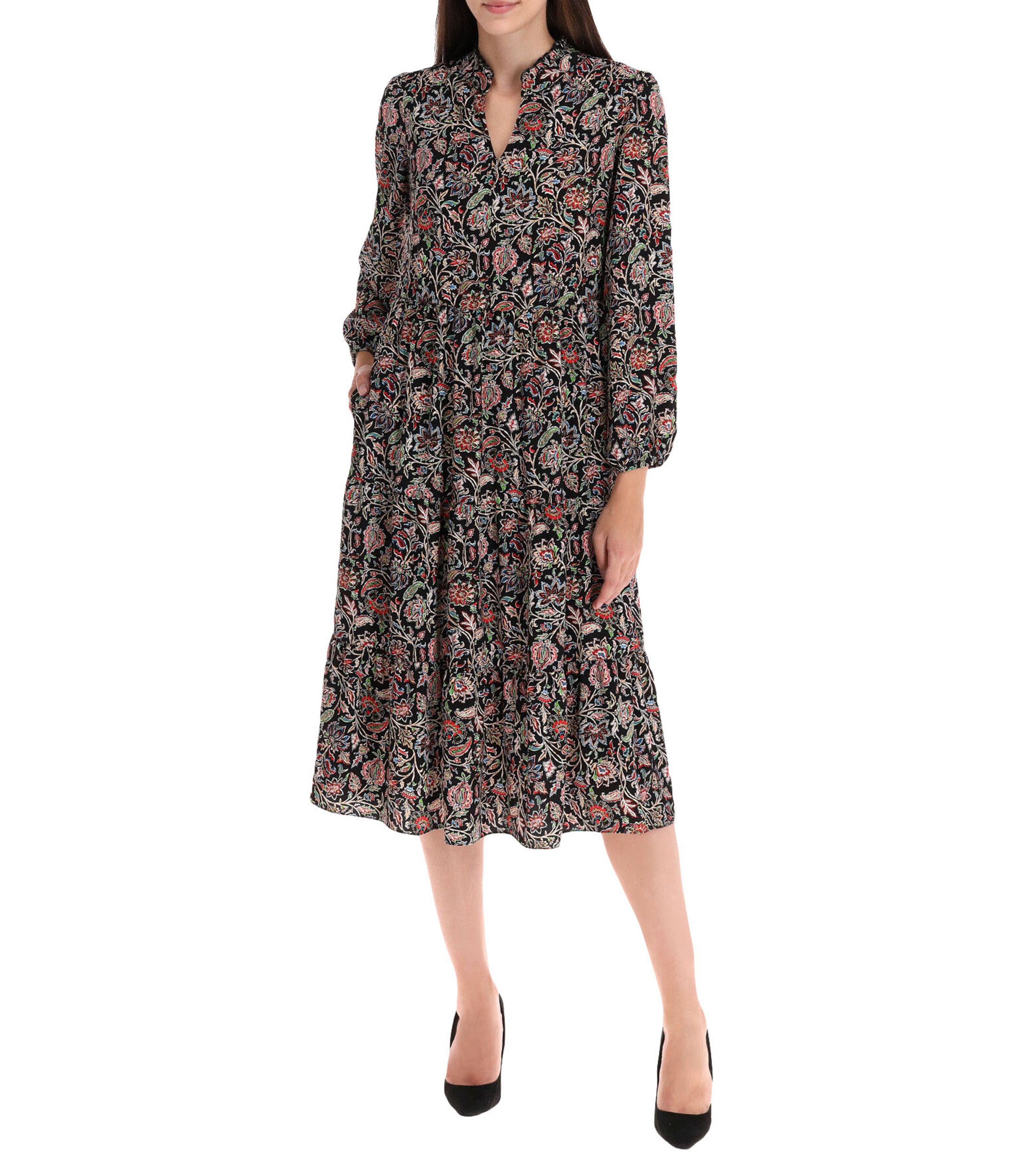 Charme Vestido midi con flores Línea Petite Mujer - El Palacio de Hierro