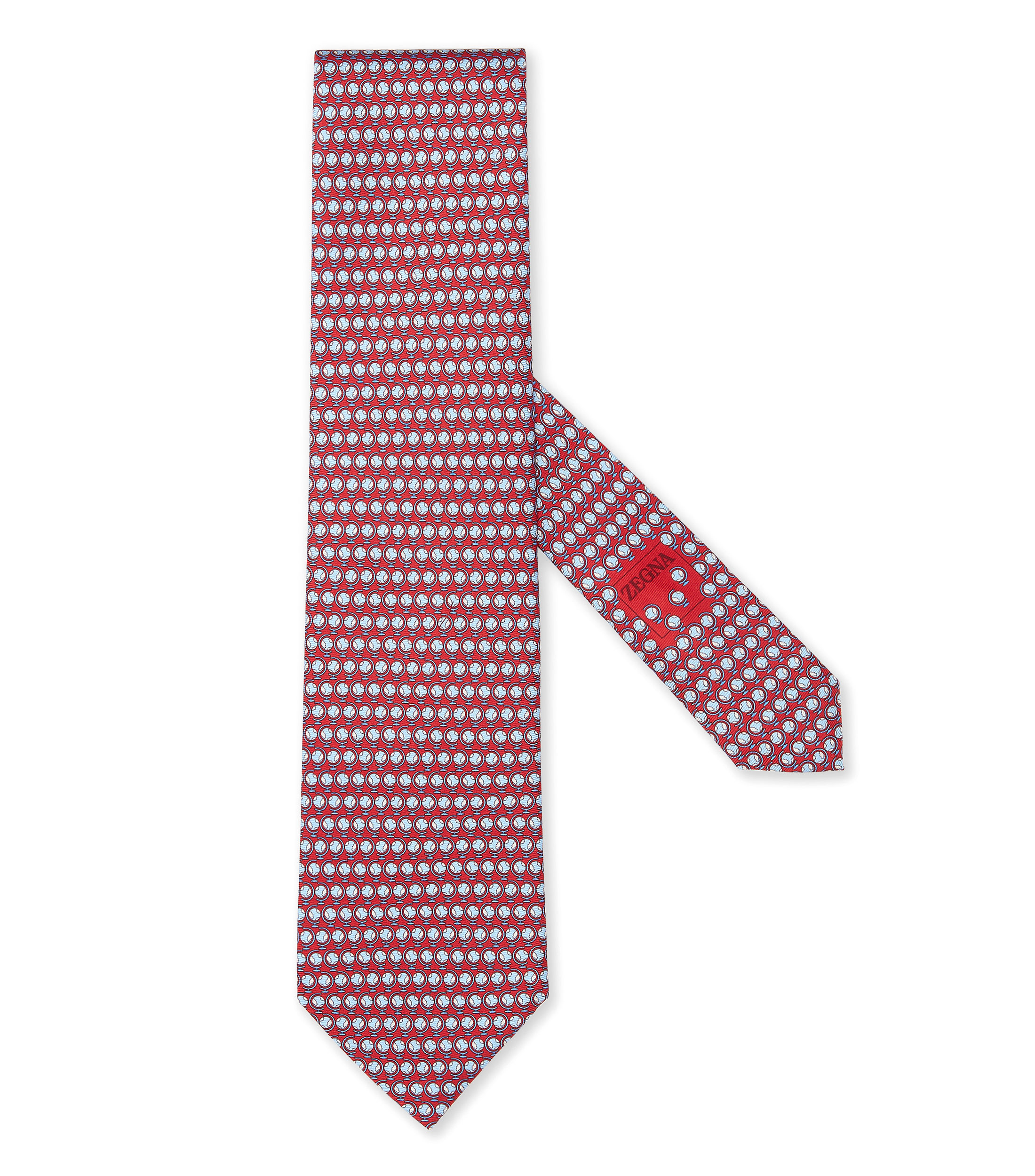 Zegna Corbata Ancha en Seda Rojo Hombre - El Palacio de Hierro