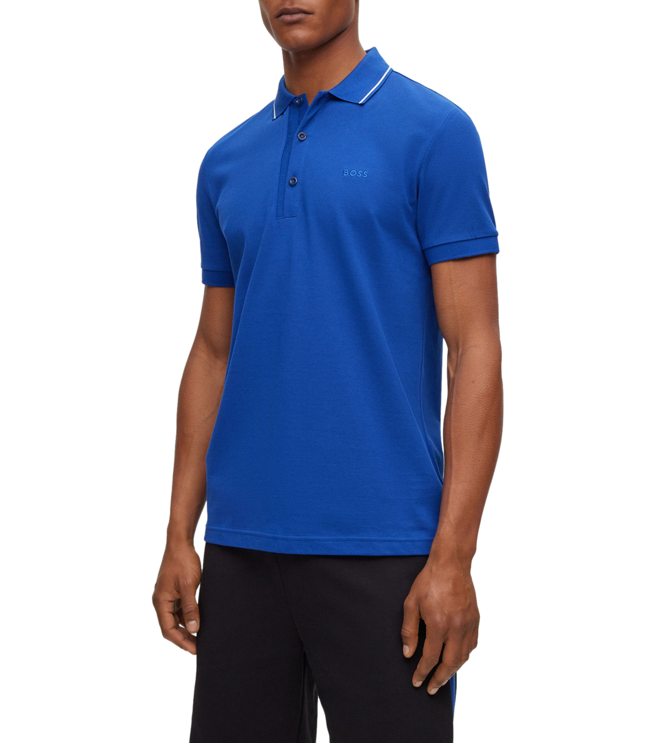 Boss: Playera Polo slim fit con tapeta de la marca Hombre | El Palacio ...