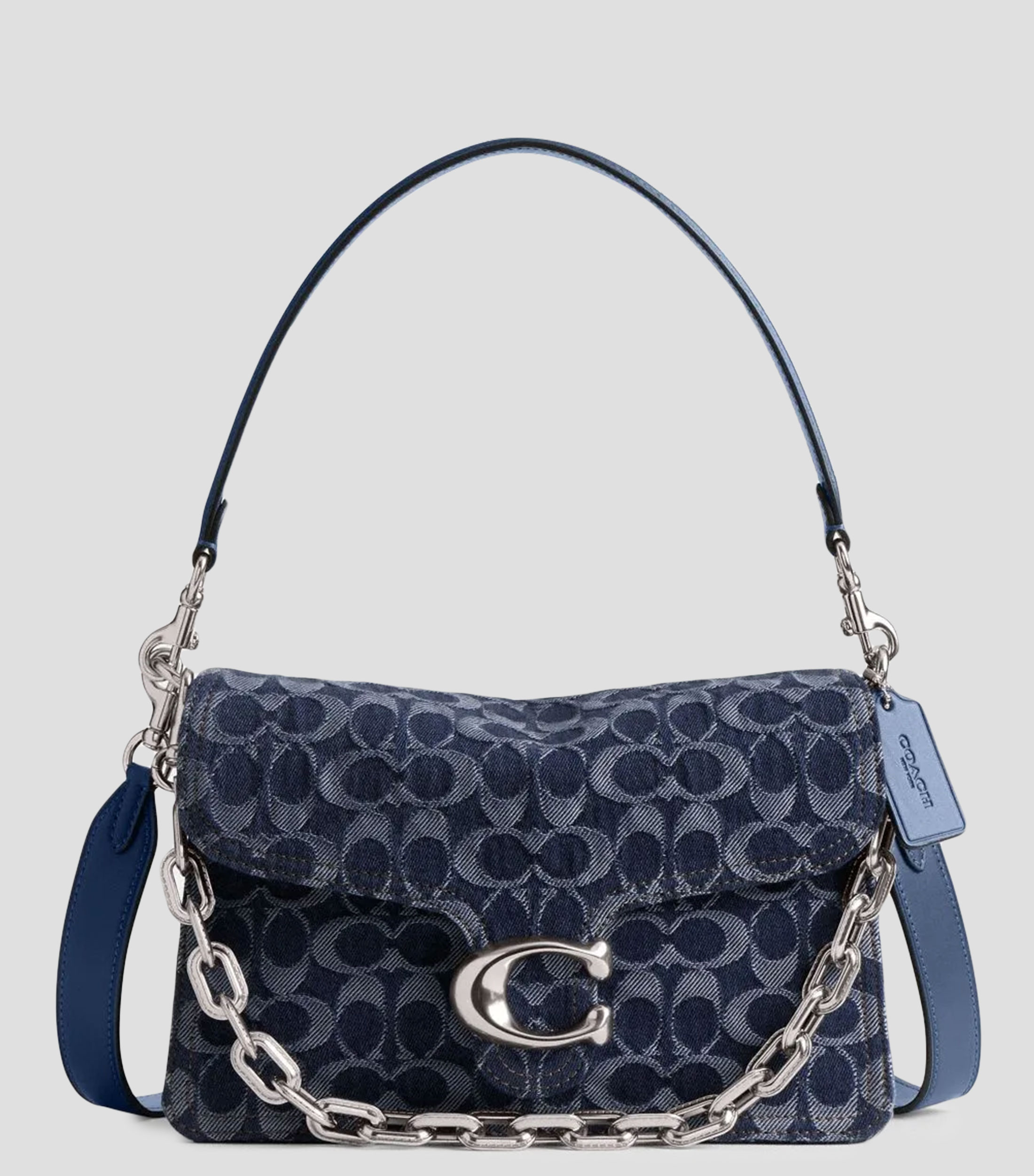 Coach Bolsa shoulder Chain Tabby azul denim Mujer |El Palacio de Hierro