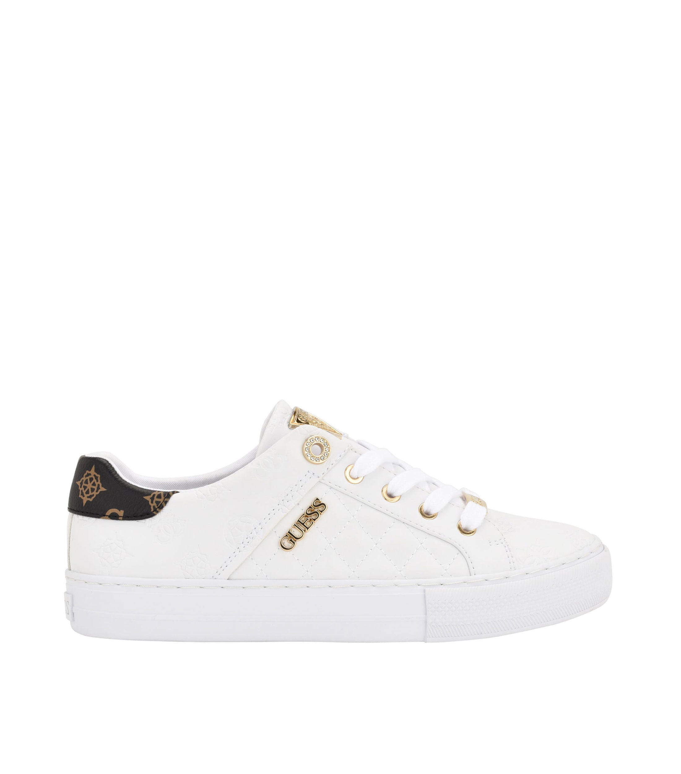 Guess: Tenis Casuales Blancos Mujer | El Palacio de Hierro