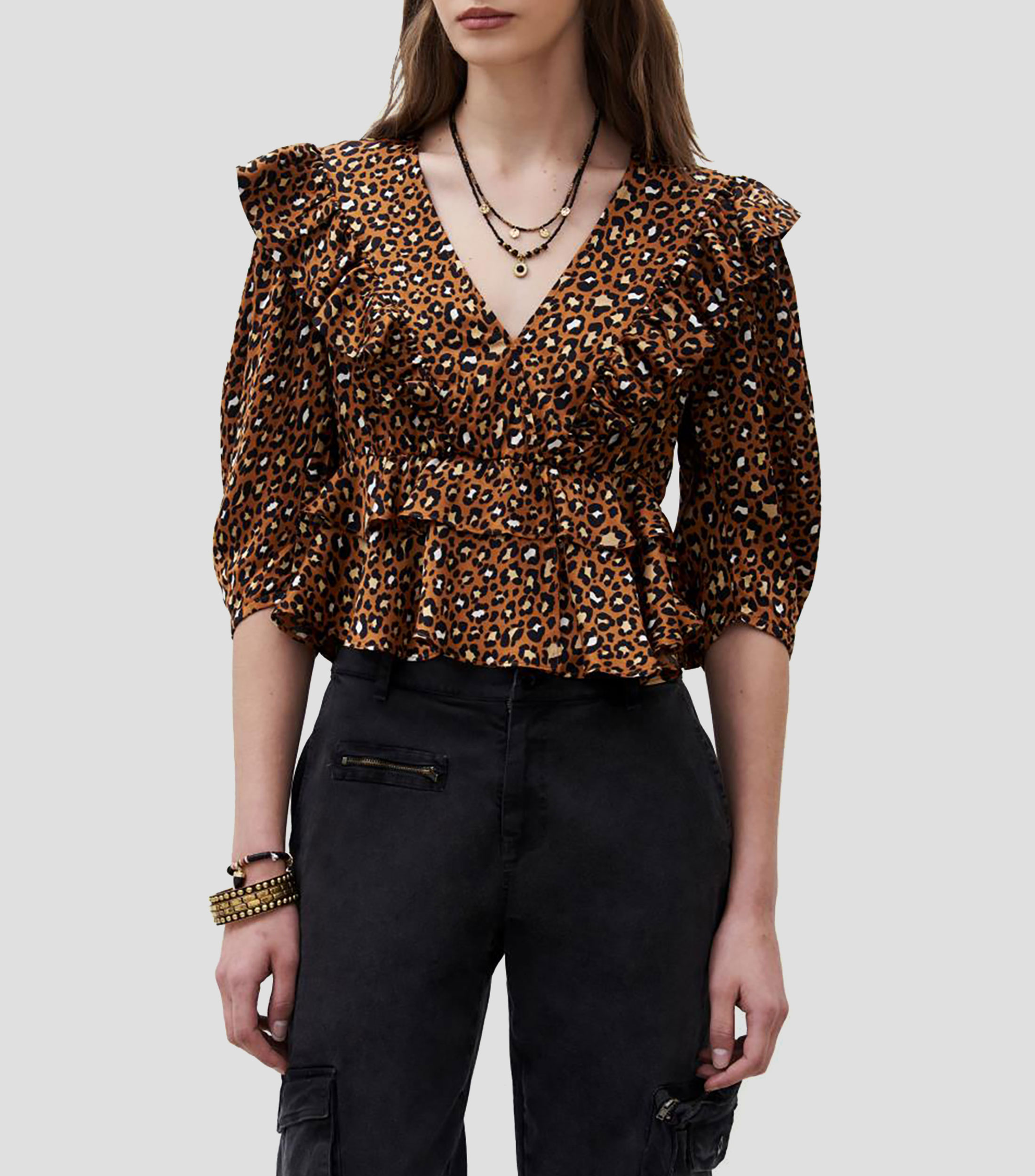 Rapsodia: Blusa estampado manga larga Mujer | El Palacio de Hierro