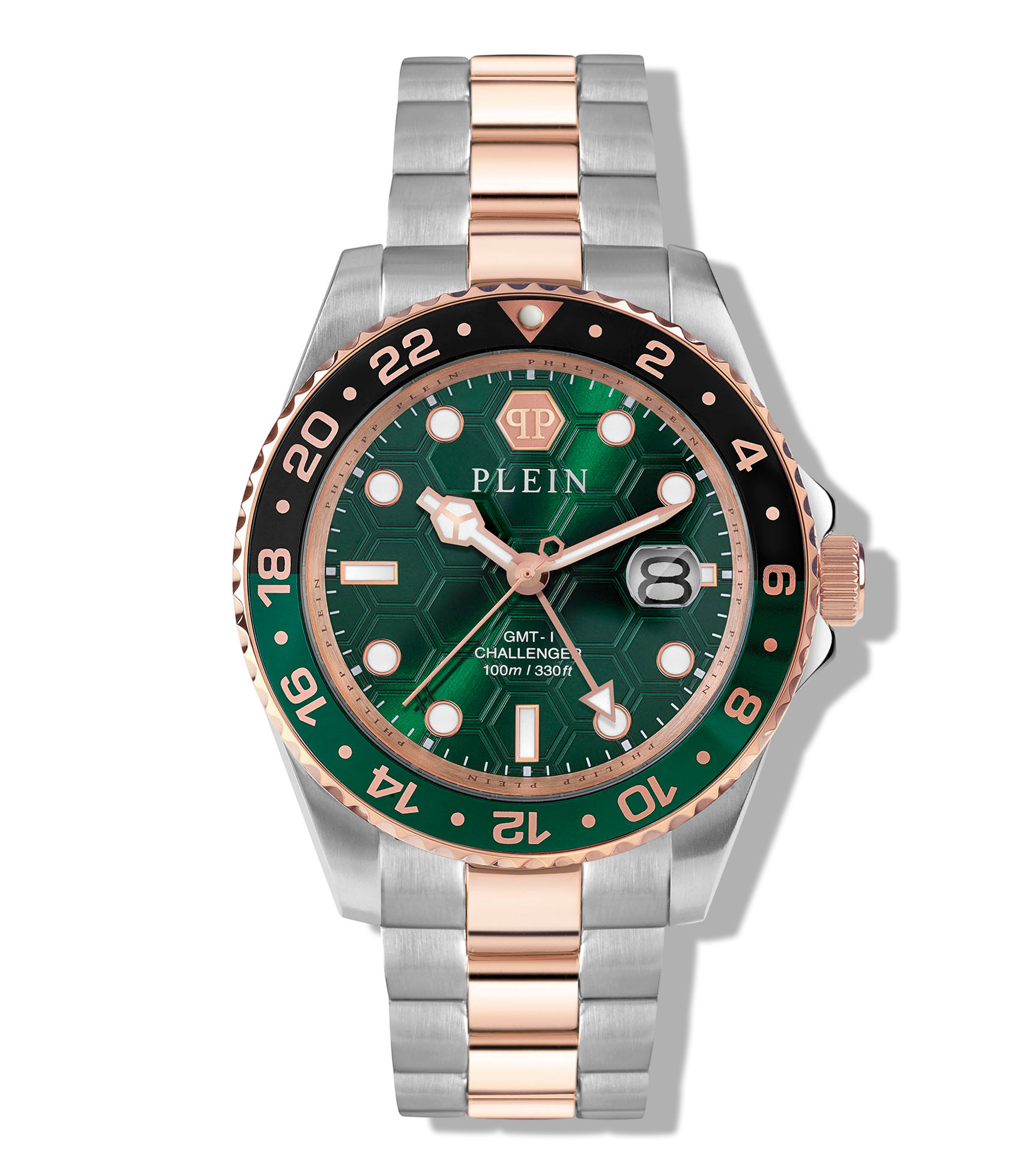 Philipp Plein: Reloj para Hombre GMT I Challenger casual plateado ...