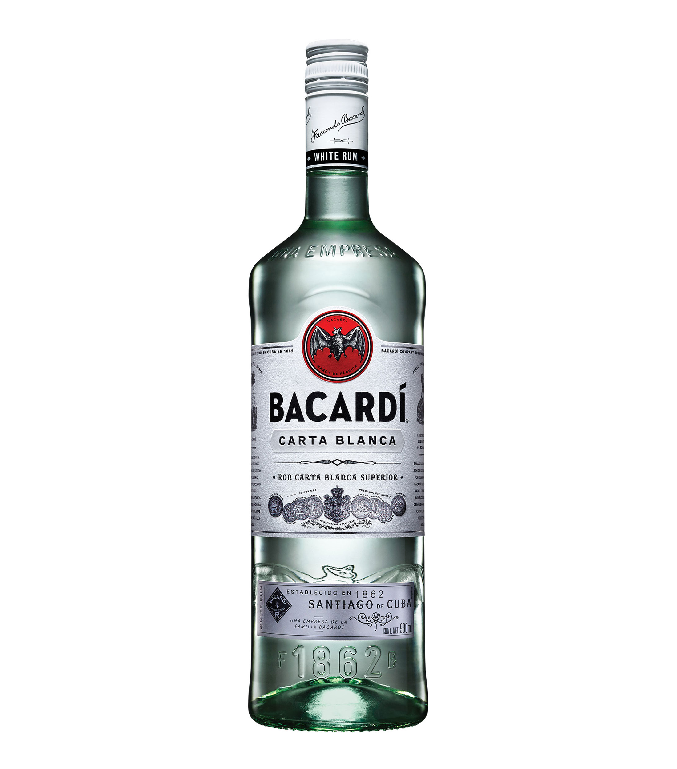 Bacardí Ron Bacardí, 980 ml - El Palacio de Hierro