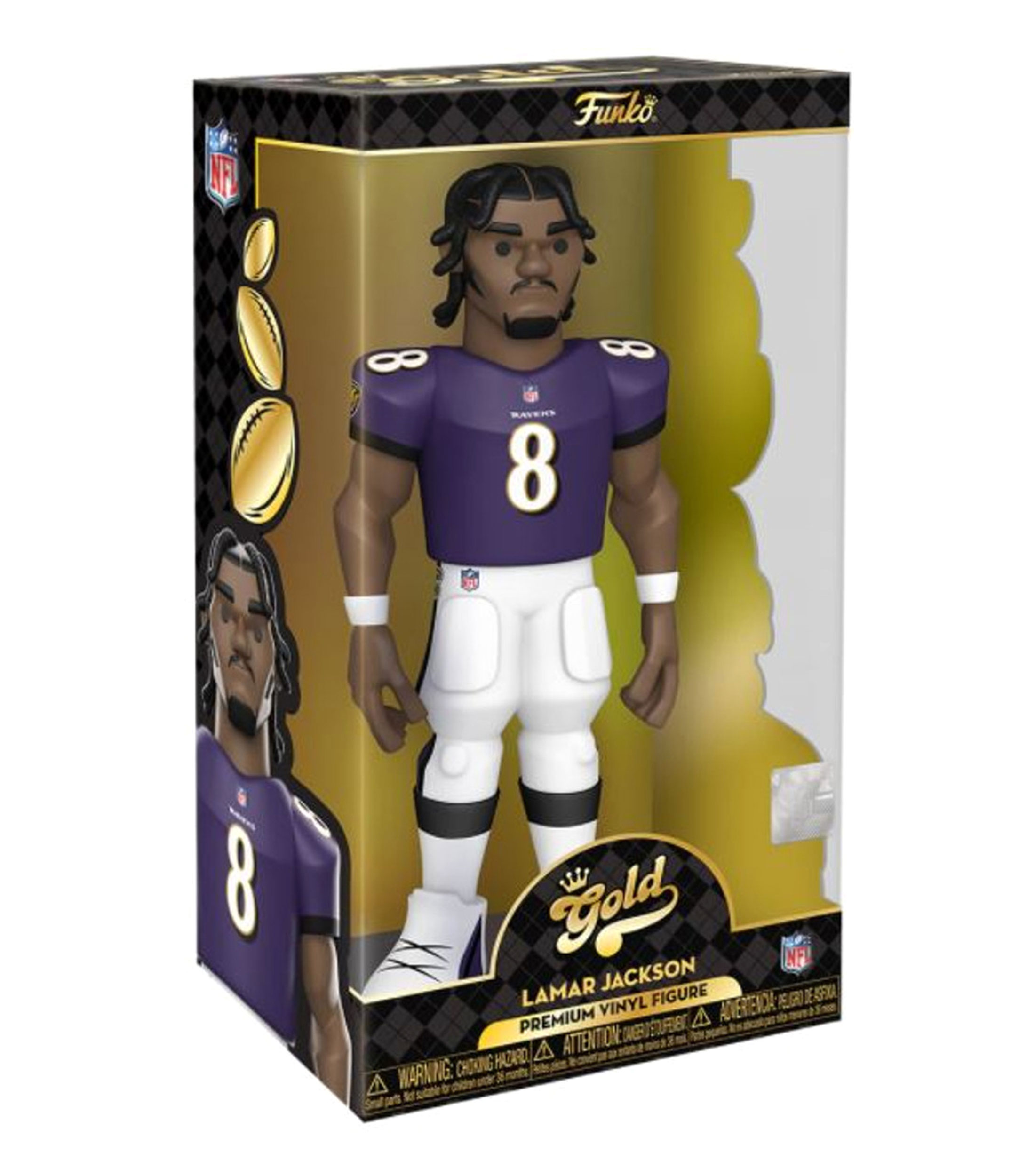 Funko Gold Funko Lamar Jackson, NFL Baltimore Ravens - El Palacio de Hierro