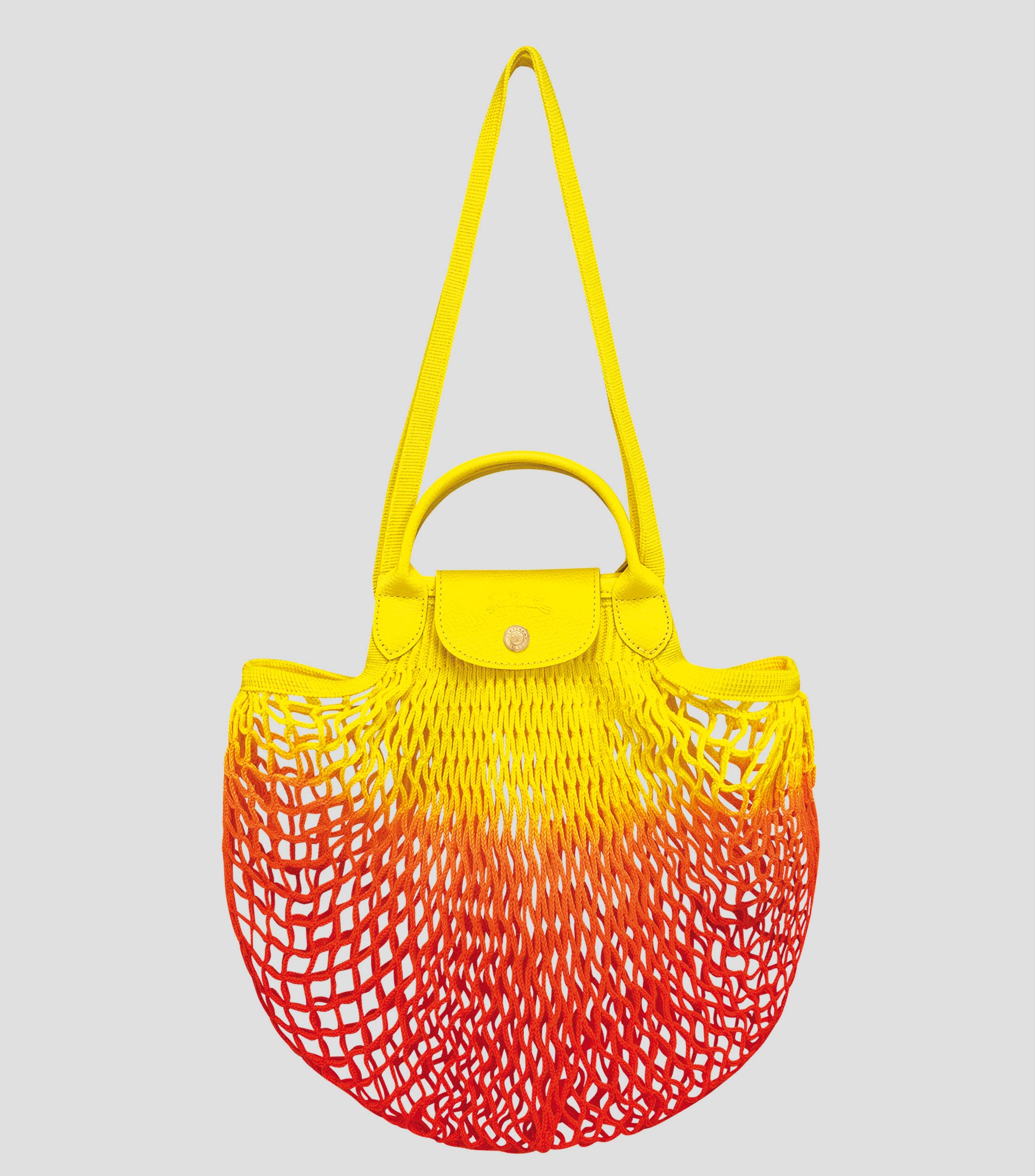 Longchamp: Bolso shoulder Le Pliage Filet calado Mujer | El Palacio de ...