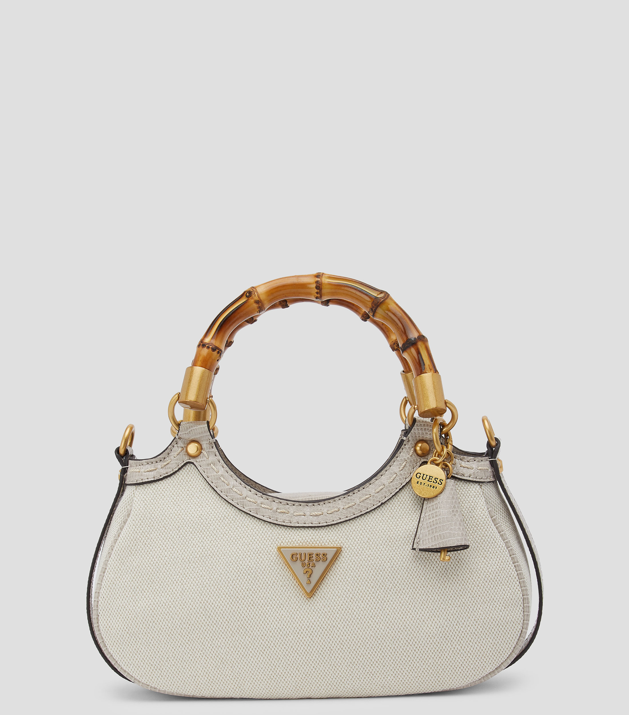 Guess: Bolso Crossbody Zabry liso blanco Mujer | El Palacio de Hierro