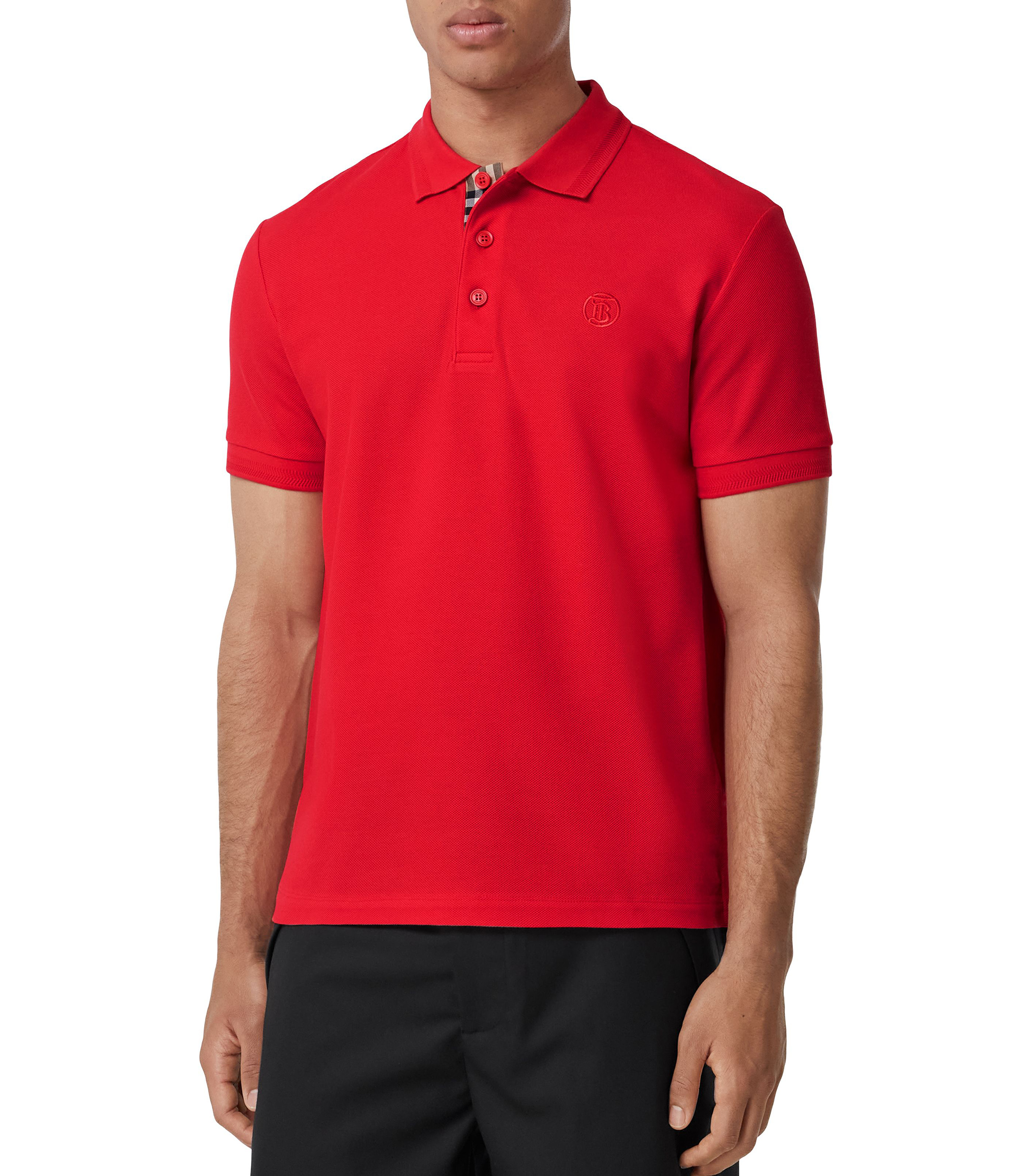 Burberry Playera Polo piqué con monogram Hombre - El Palacio de Hierro