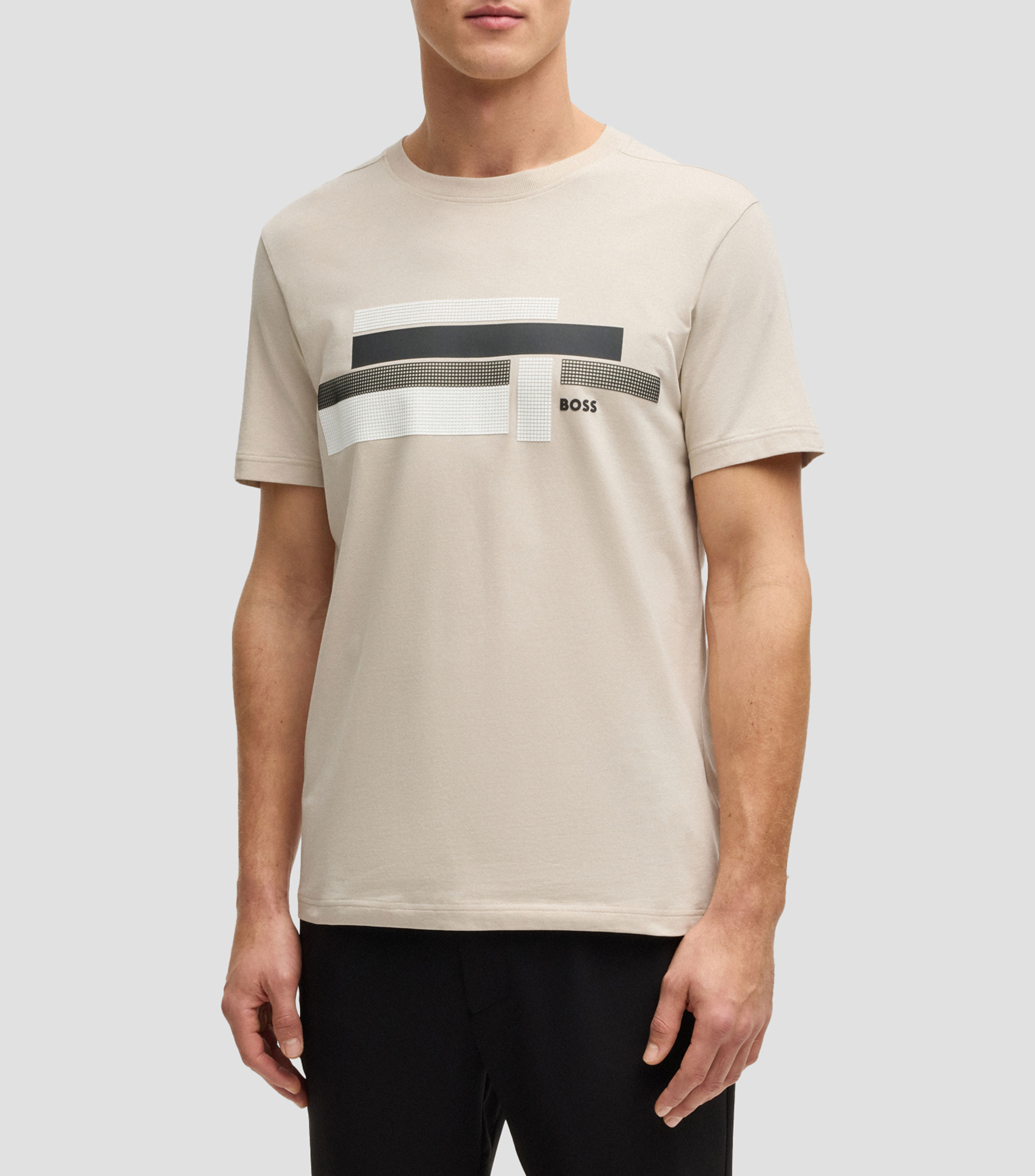 HUGO BOSS_0970_Hugo Boss Playera BOSS relaxed fit en tejido elástico ...