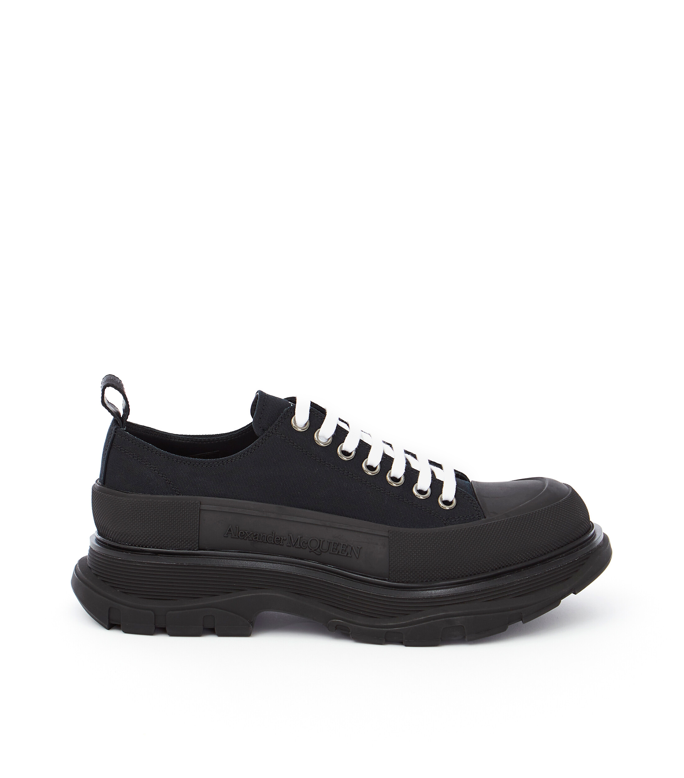 Alexander McQueen Tenis Tread Slick Lace Up Negro Hombre - El Palacio ...