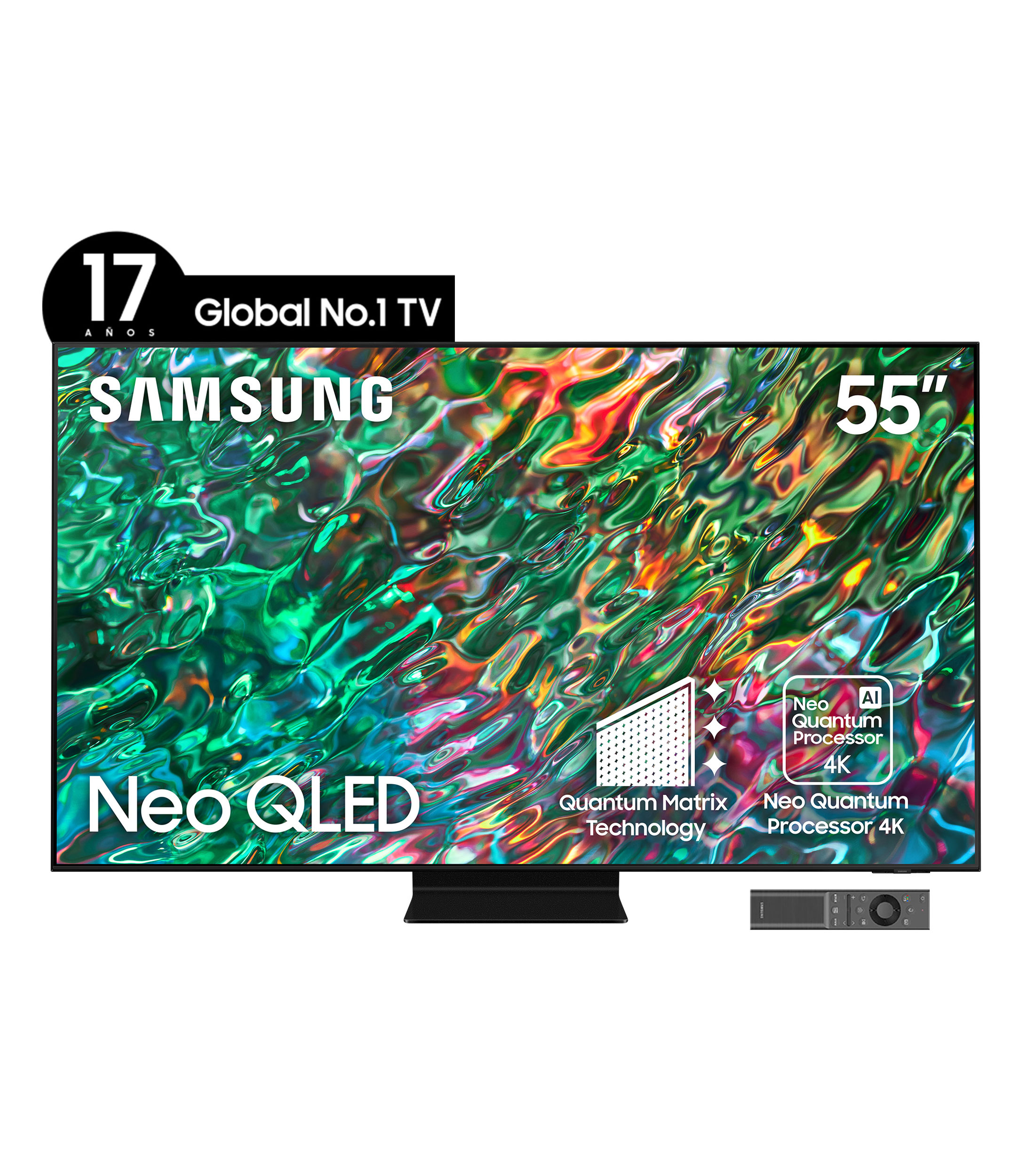 Samsung: Pantalla 55 pulgadas Plana NEO QLED 4K QN55QN90BAFXZX | El ...