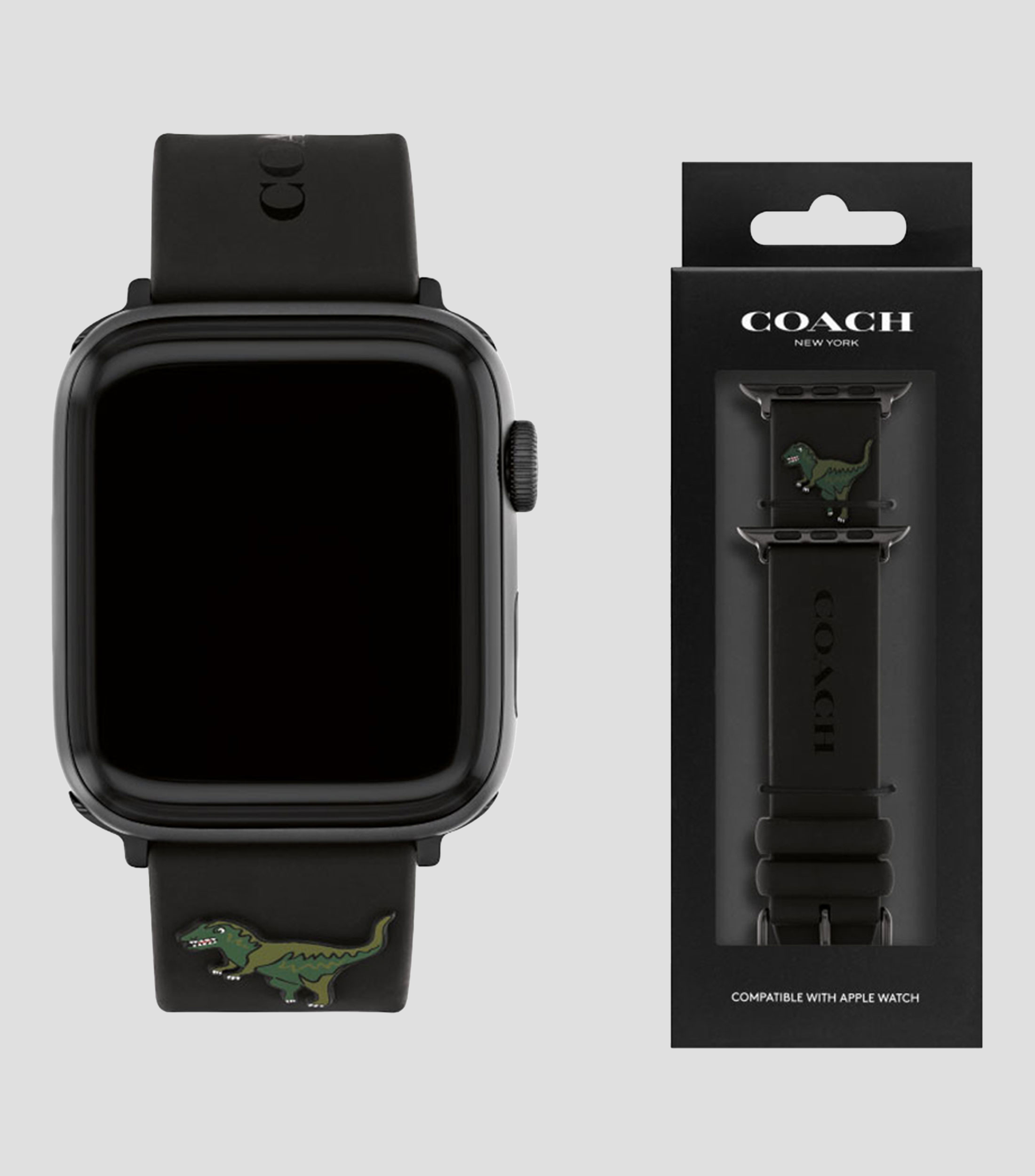 COACH Extensible para Apple Watch en silicón negro Hombre - El Palacio ...