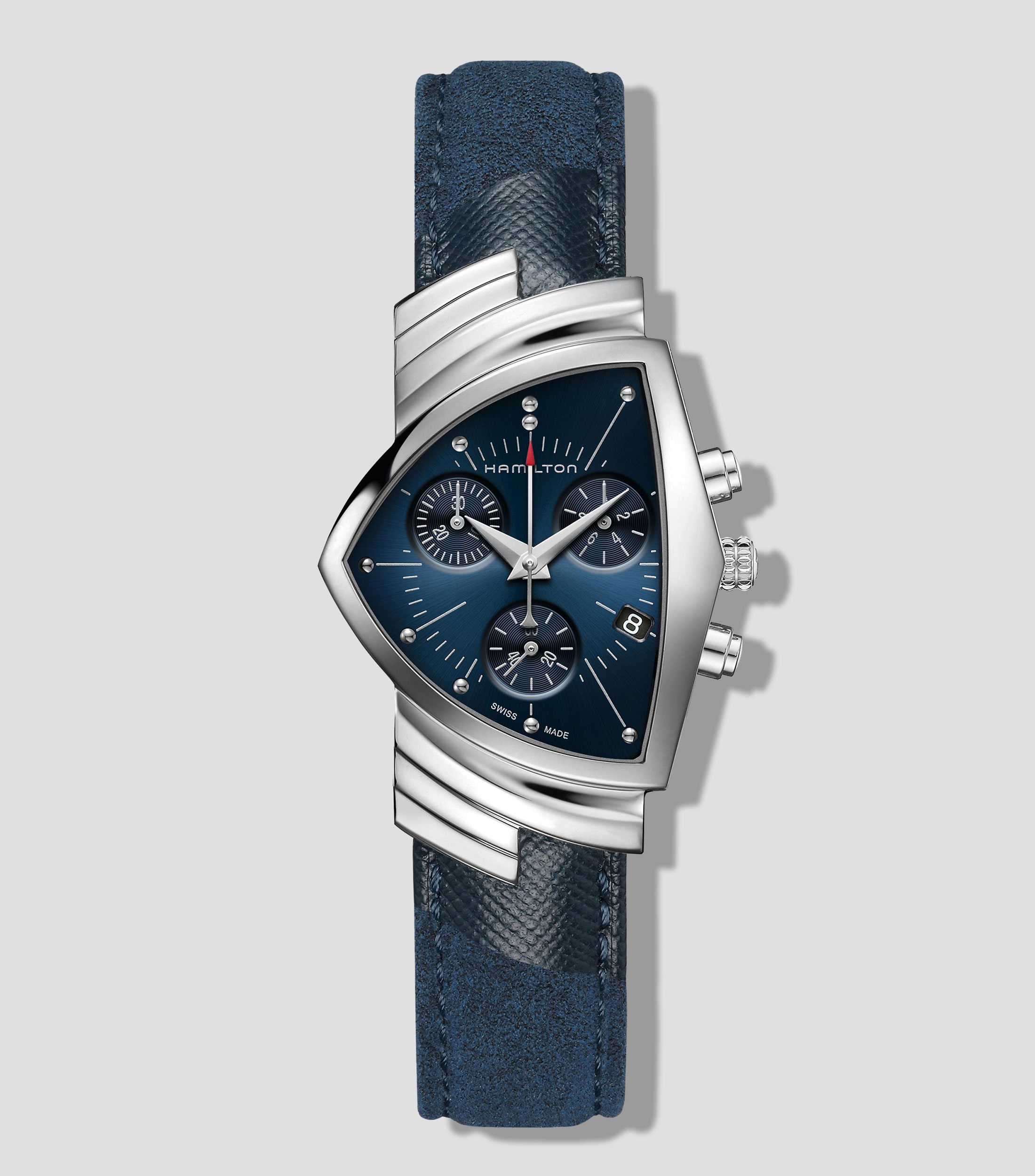 "Hamilton: Reloj Unisex Ventura Casual, Plateado, Azul | El Palacio de ...