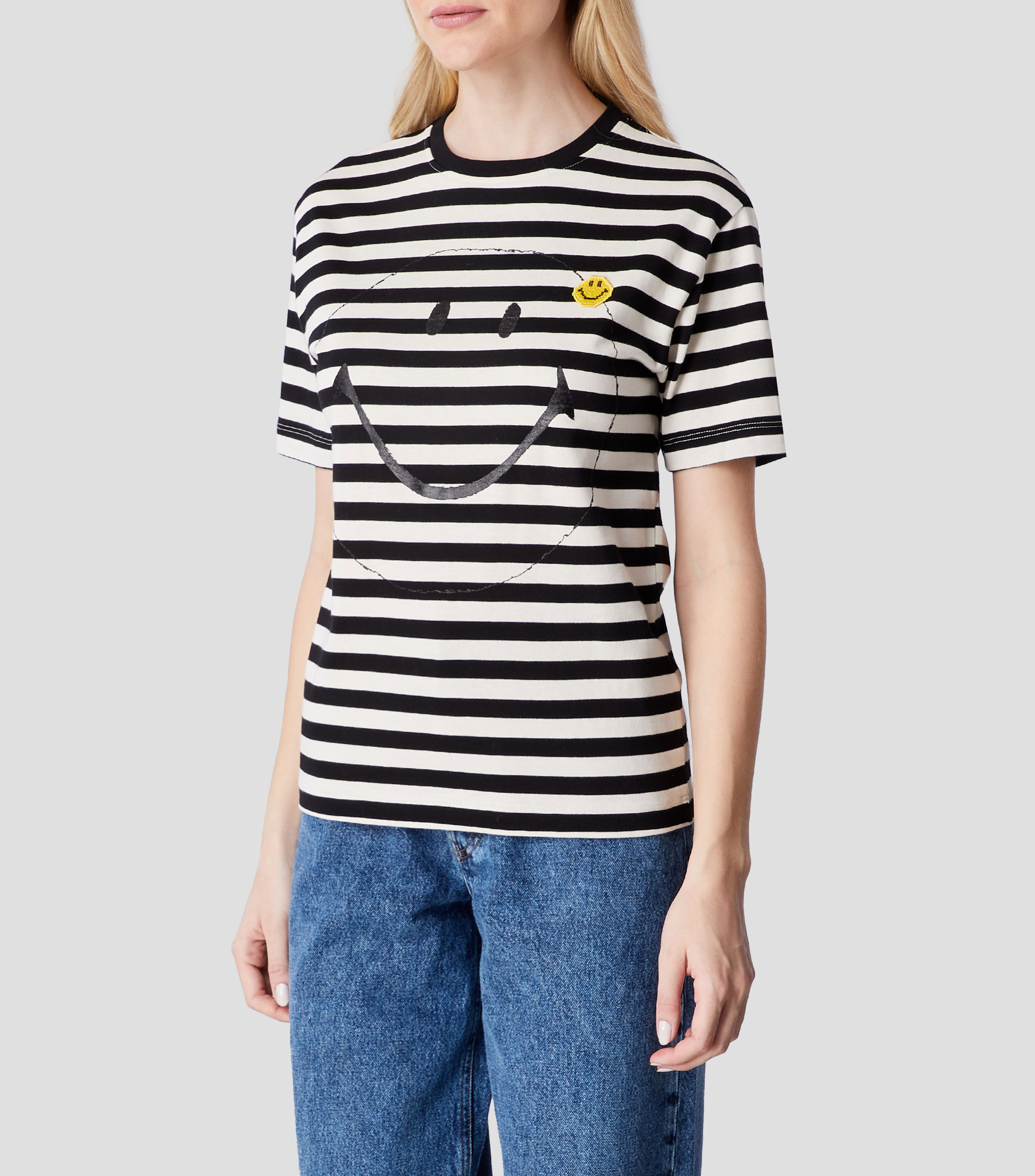 Joshua Sanders: Playera de rayas con manga corta Mujer | El Palacio de ...