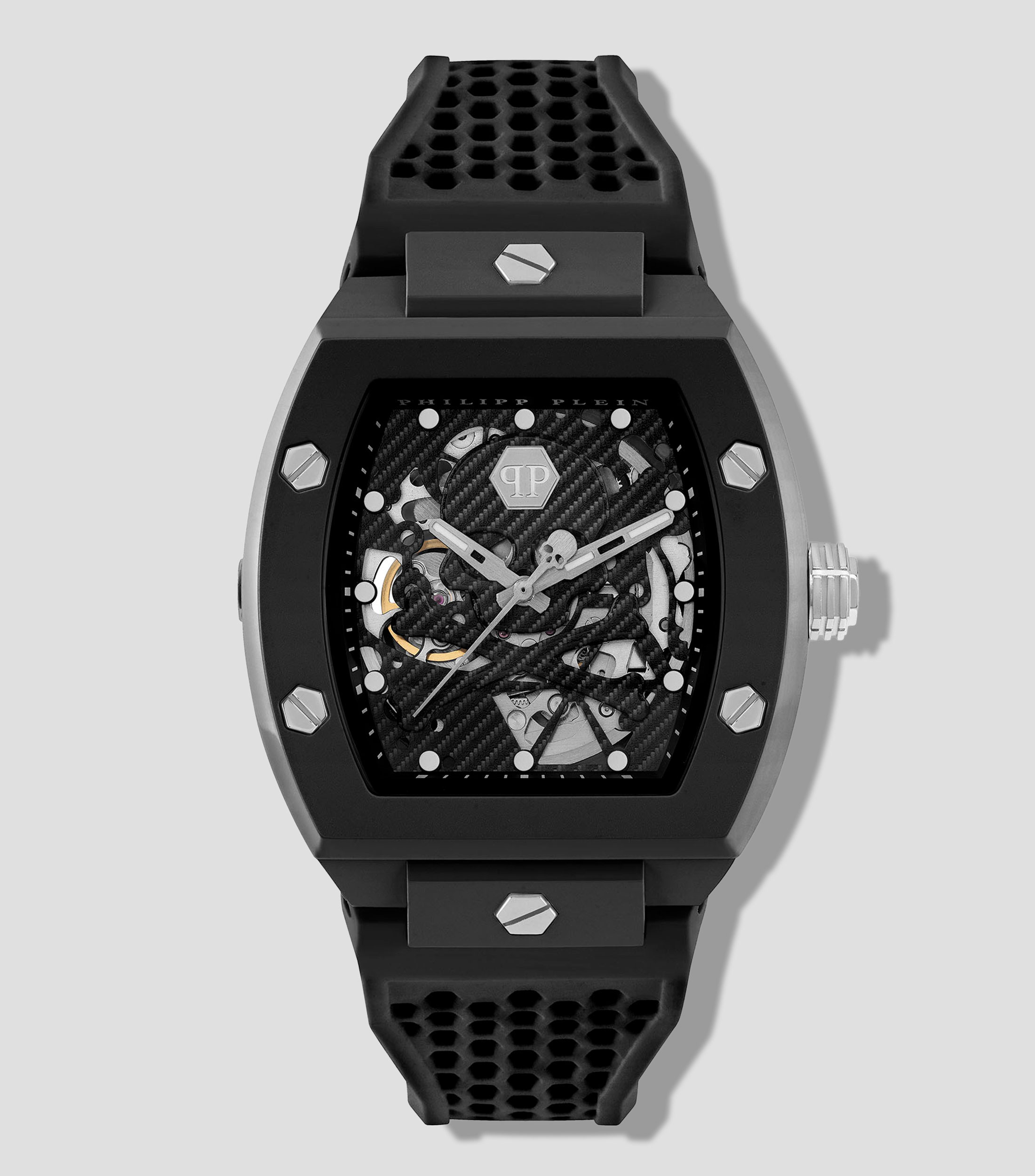 Philipp Plein Reloj para Hombre The Skeleton Ecoceramic Casual Negro ...