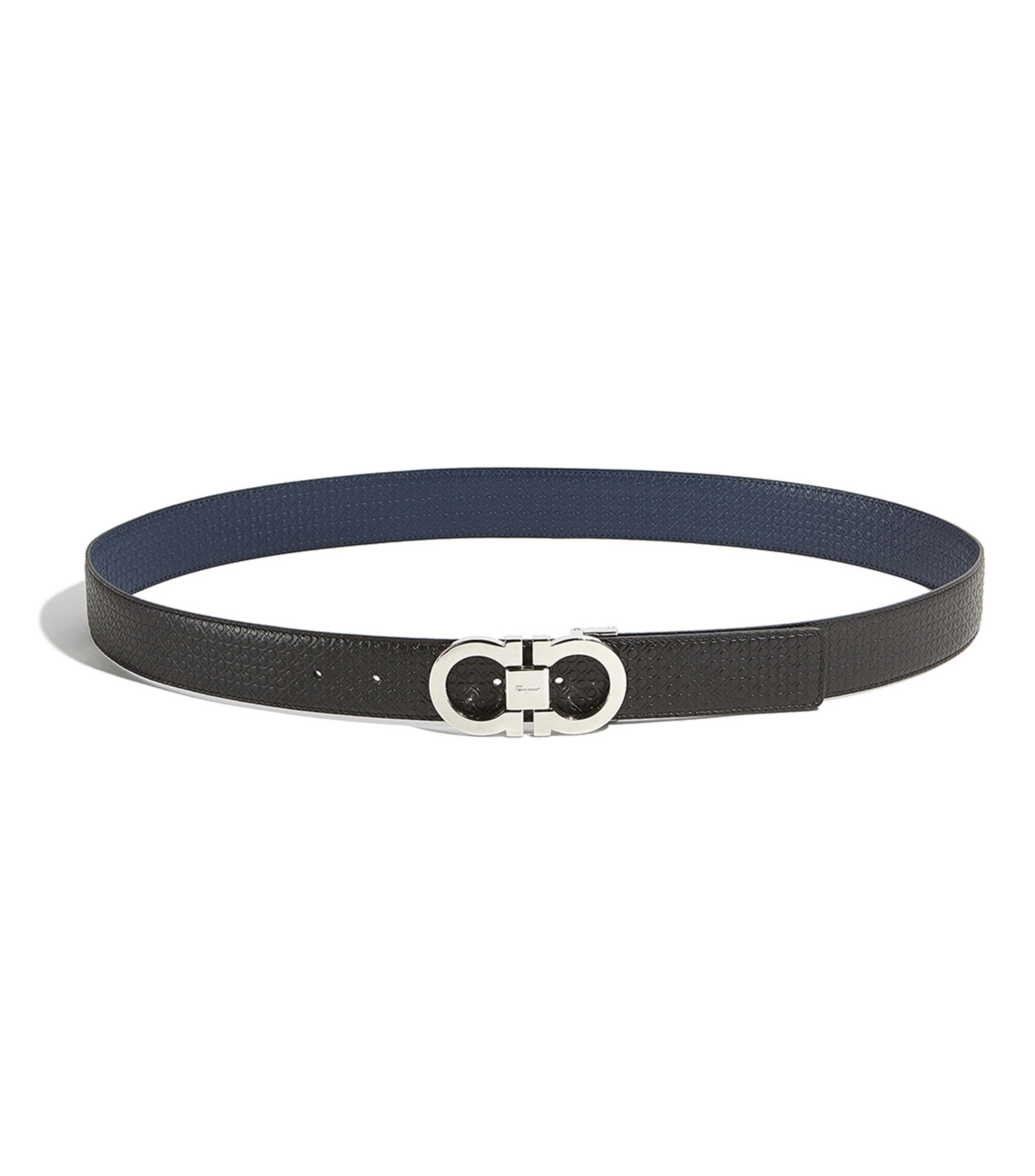 Salvatore Ferragamo Cinturón reversible en piel bicolor Hombre - El ...