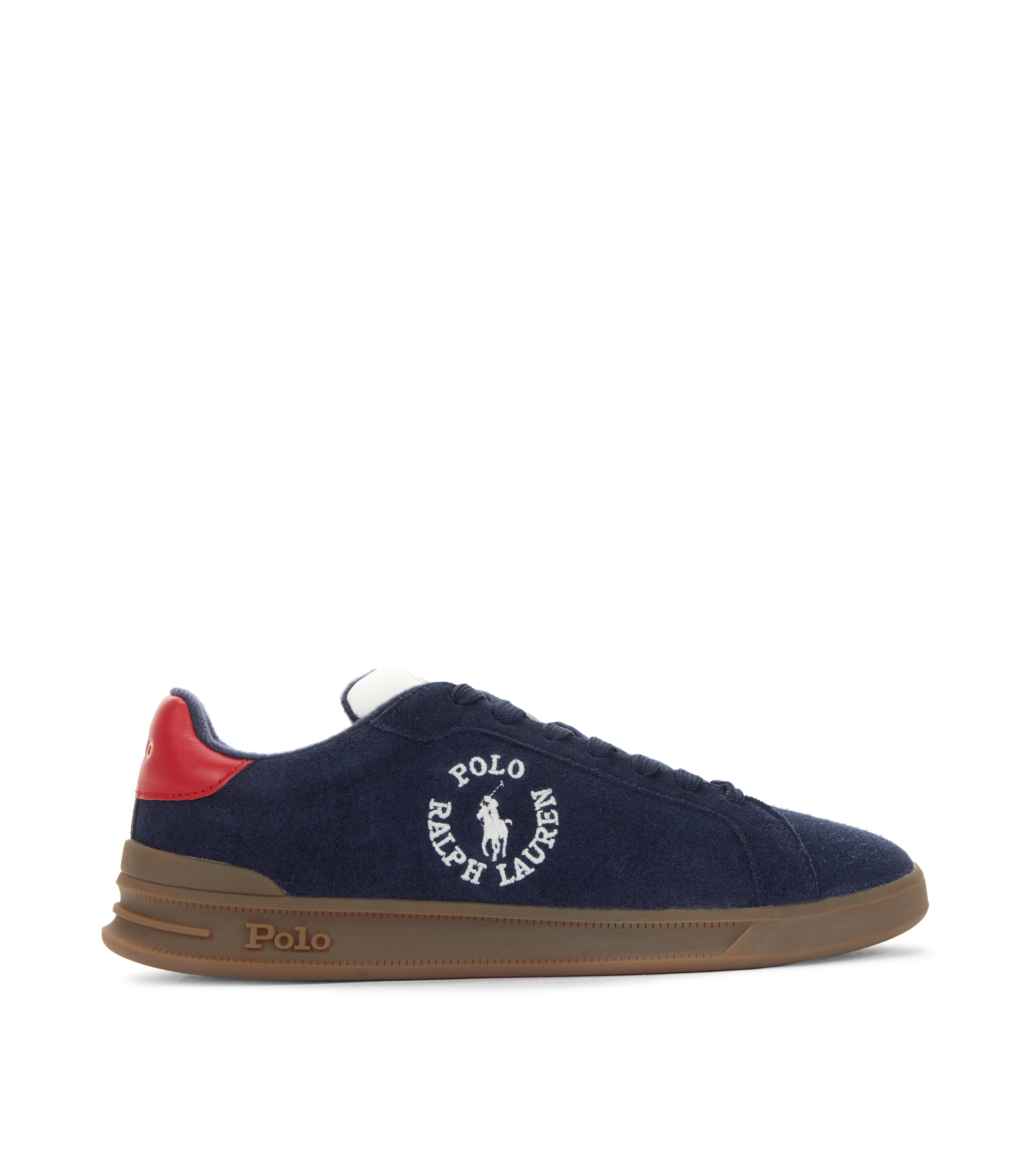 Polo Ralph Lauren: Tenis casuales en piel con bordado Hombre | El ...