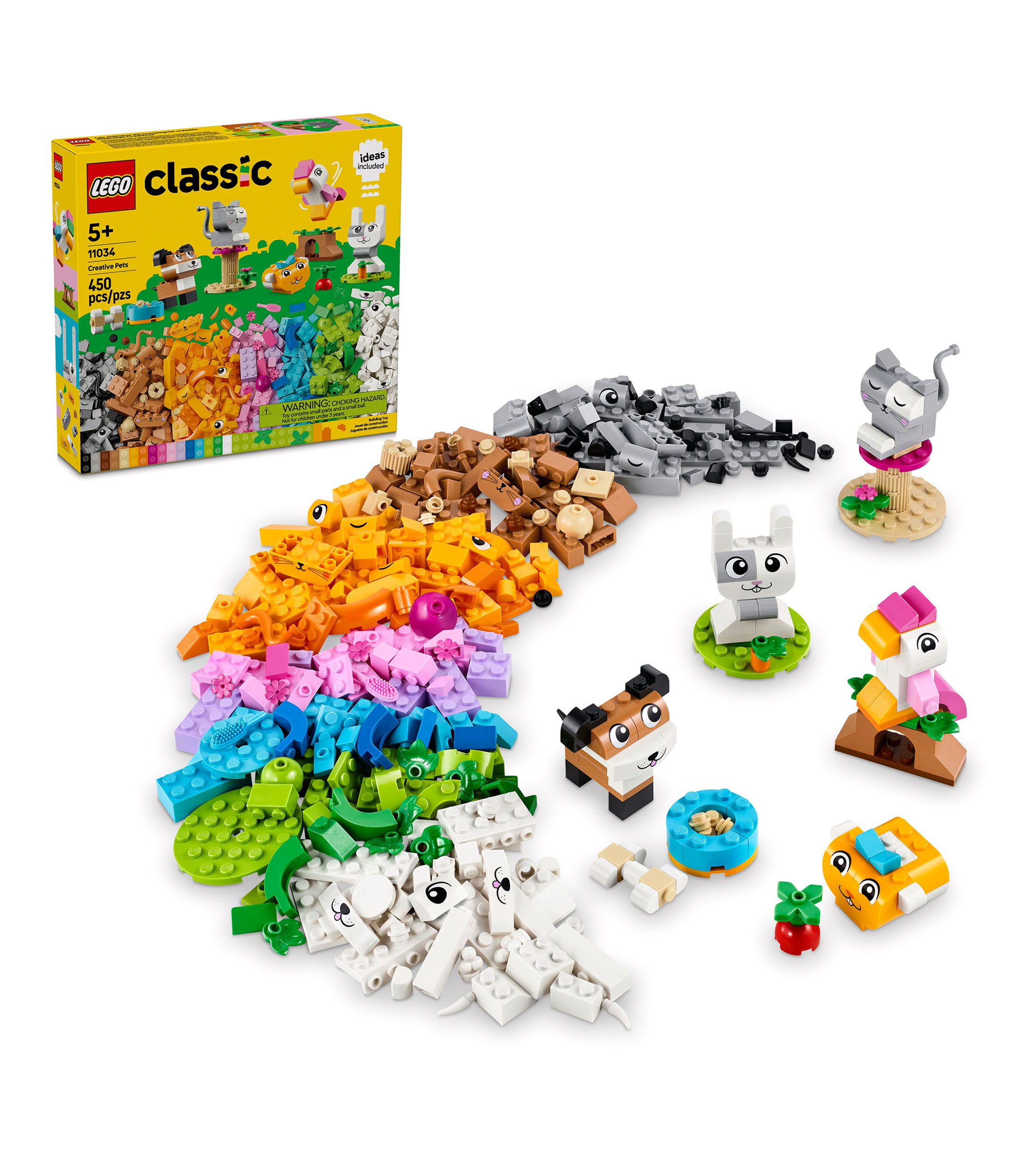 Lego: Lego Classic, Mascotas Creativas Animales de juguete construibles ...