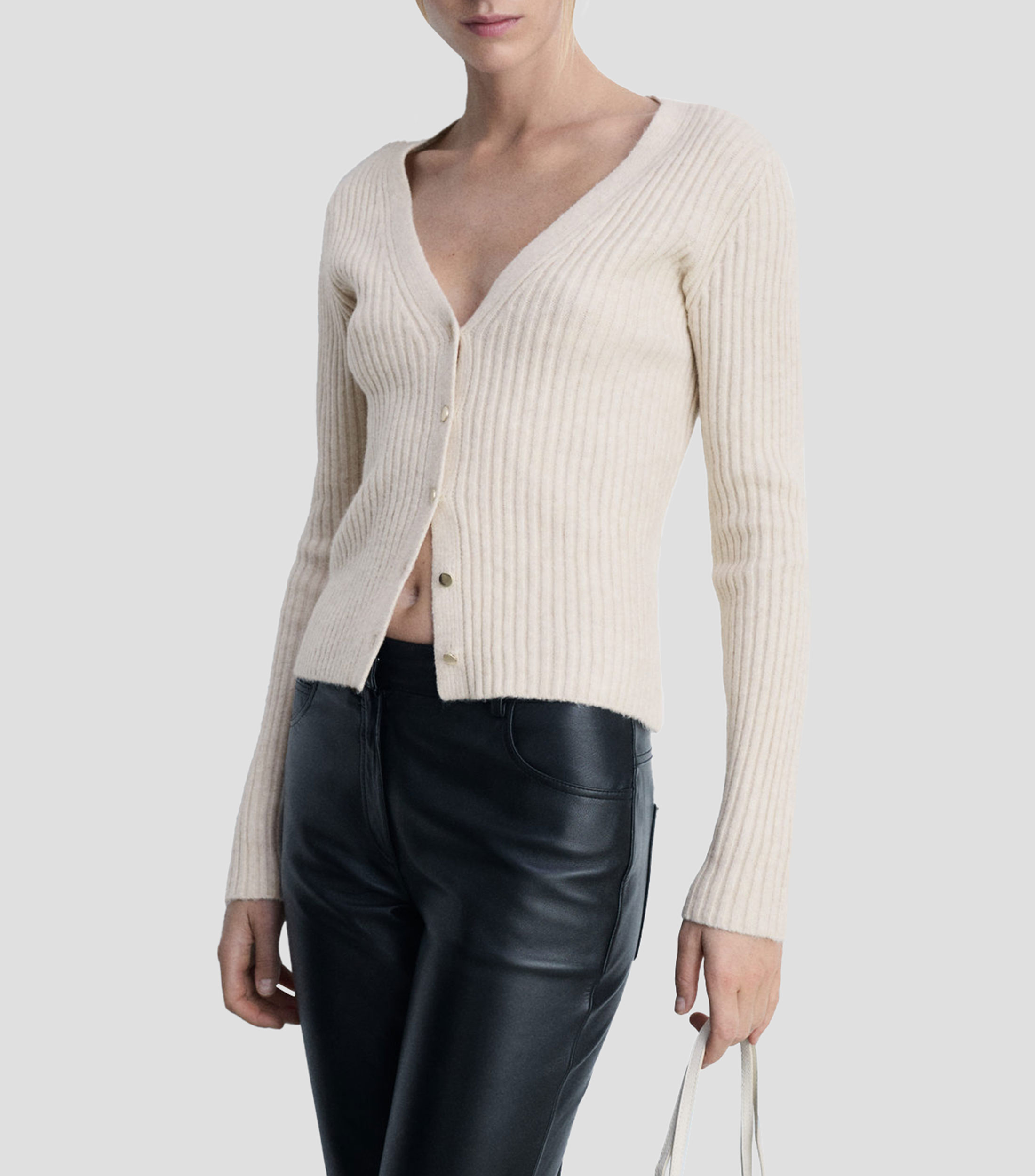 Mango Cárdigan Cuello V Mujer |El Palacio de Hierro