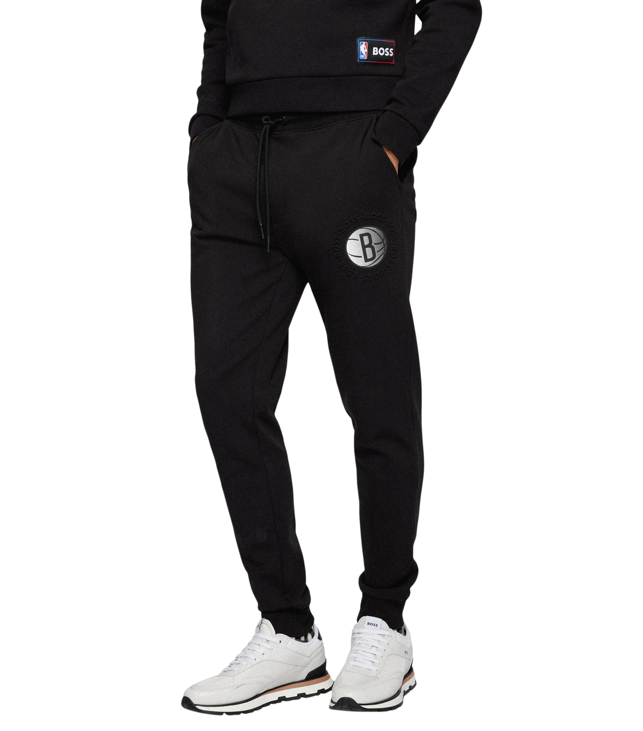 Boss Pants de chándal BOSS & NBA en mezcla de algodón con detalle ...