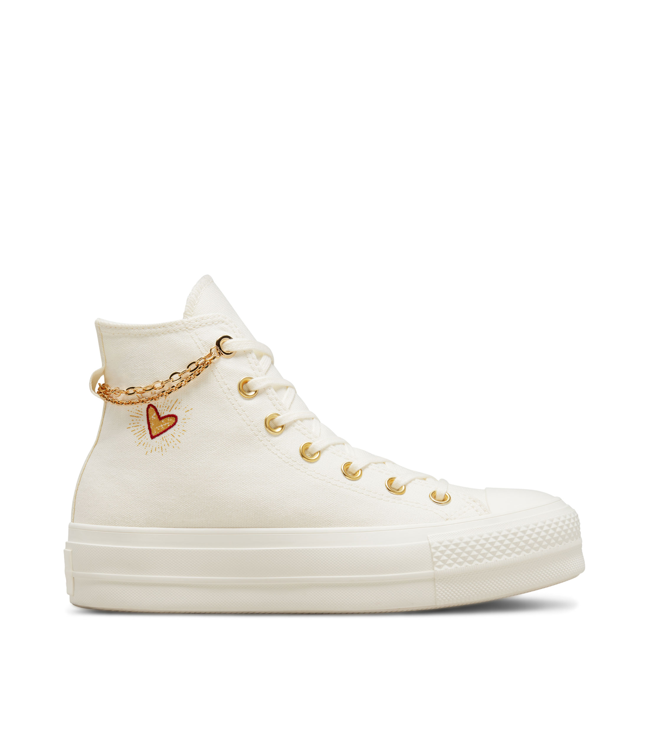 Converse: Tenis casuales estilo bota Chuck Lift hueso Mujer | El ...