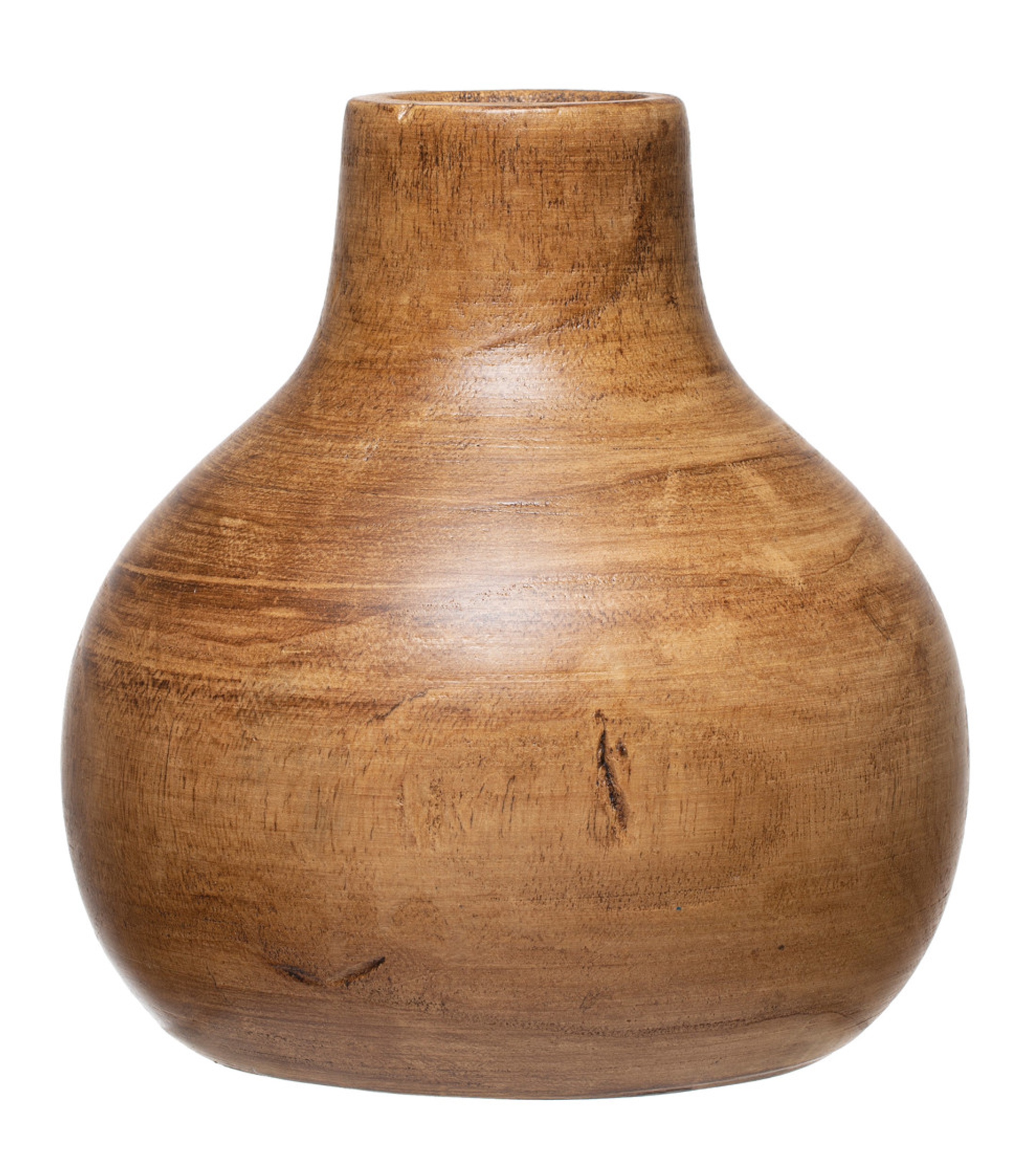 Creative Co-Op Florero en Madera de Paulownia - El Palacio de Hierro