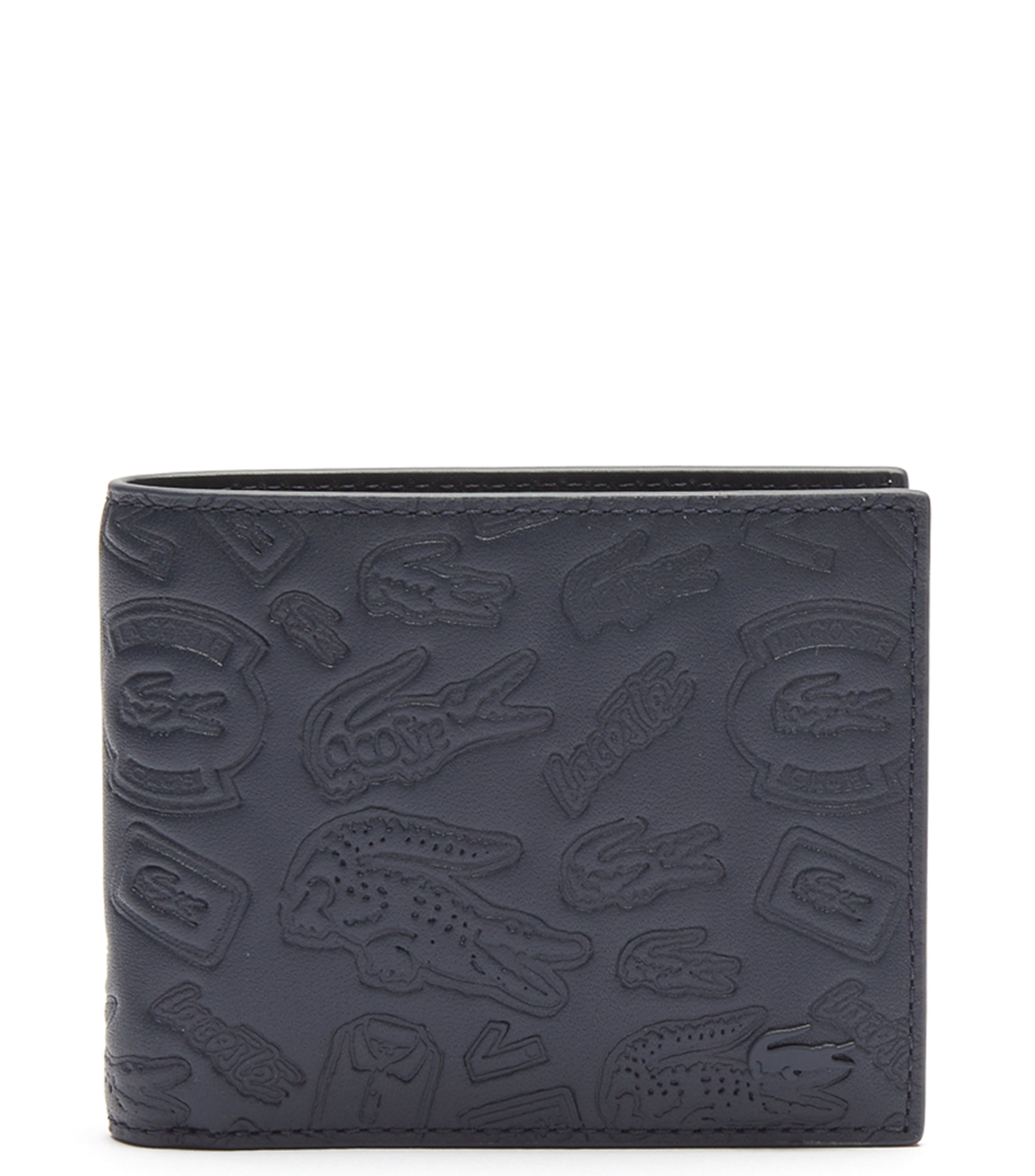 Lacoste Cartera bifold en piel con isotipo en relieve Hombre - El ...