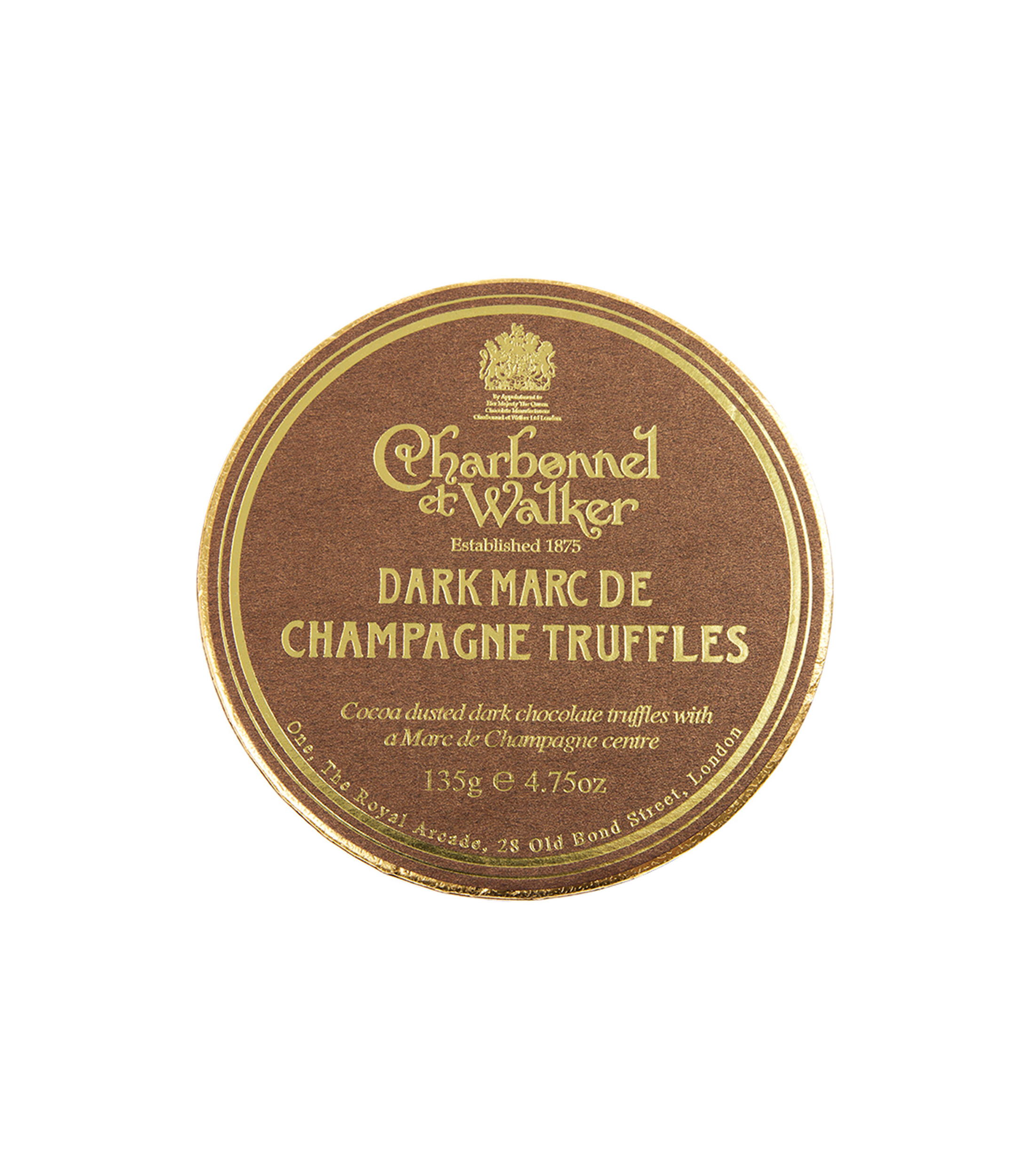 Charbonnel et Walker Dark Marc de Champange Truffles, 135 g |El Palacio ...