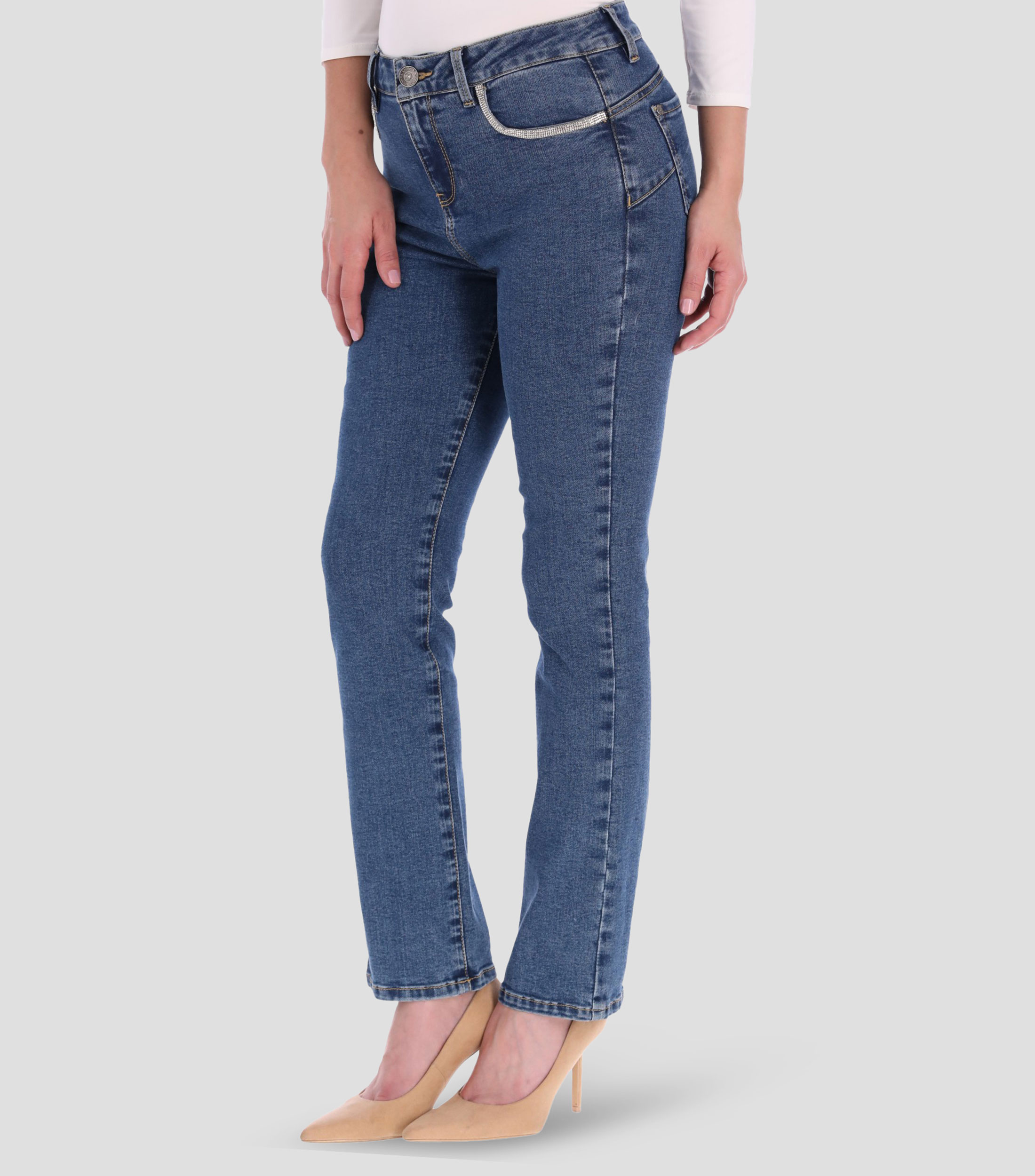 Charme Jeans de corte recto Mujer |El Palacio de Hierro