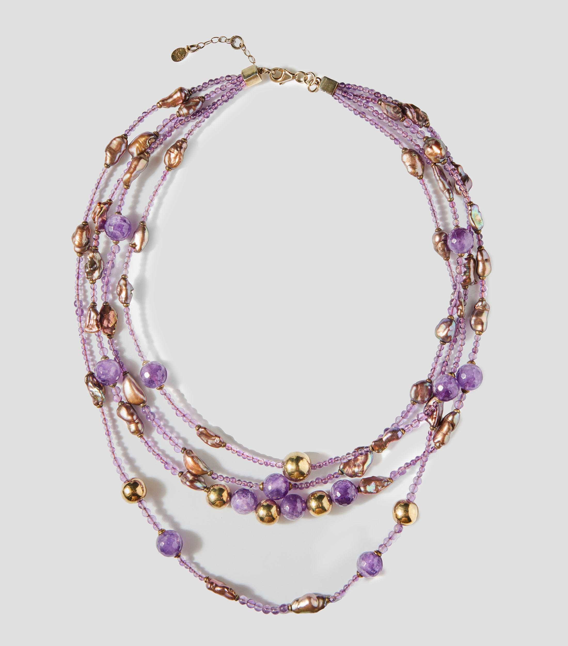 Carlos Albert | Collar cuádruple con piedras y cuentas Mujer | El ...