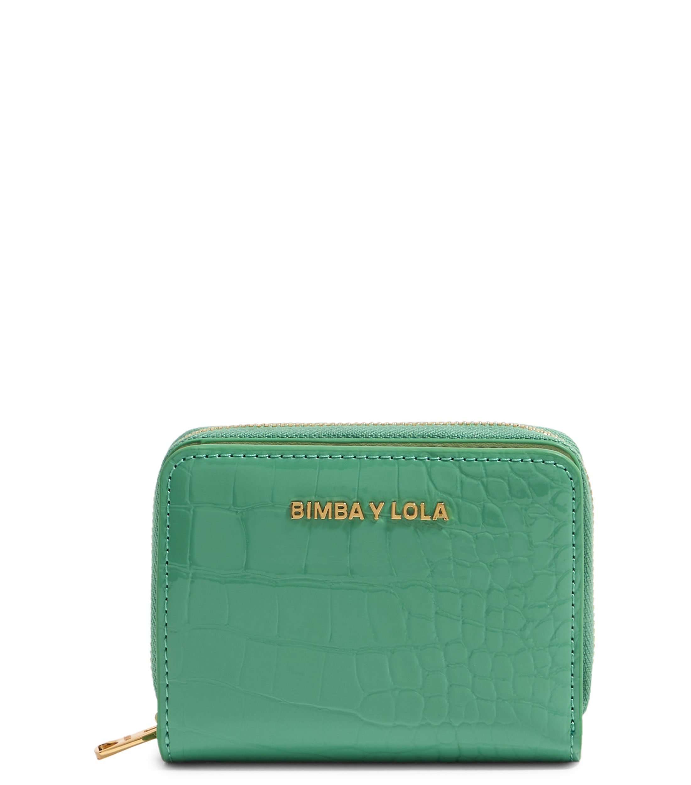 Bimba y Lola: Cartera solapa grabado cocodrilo verde Mujer | El Palacio ...