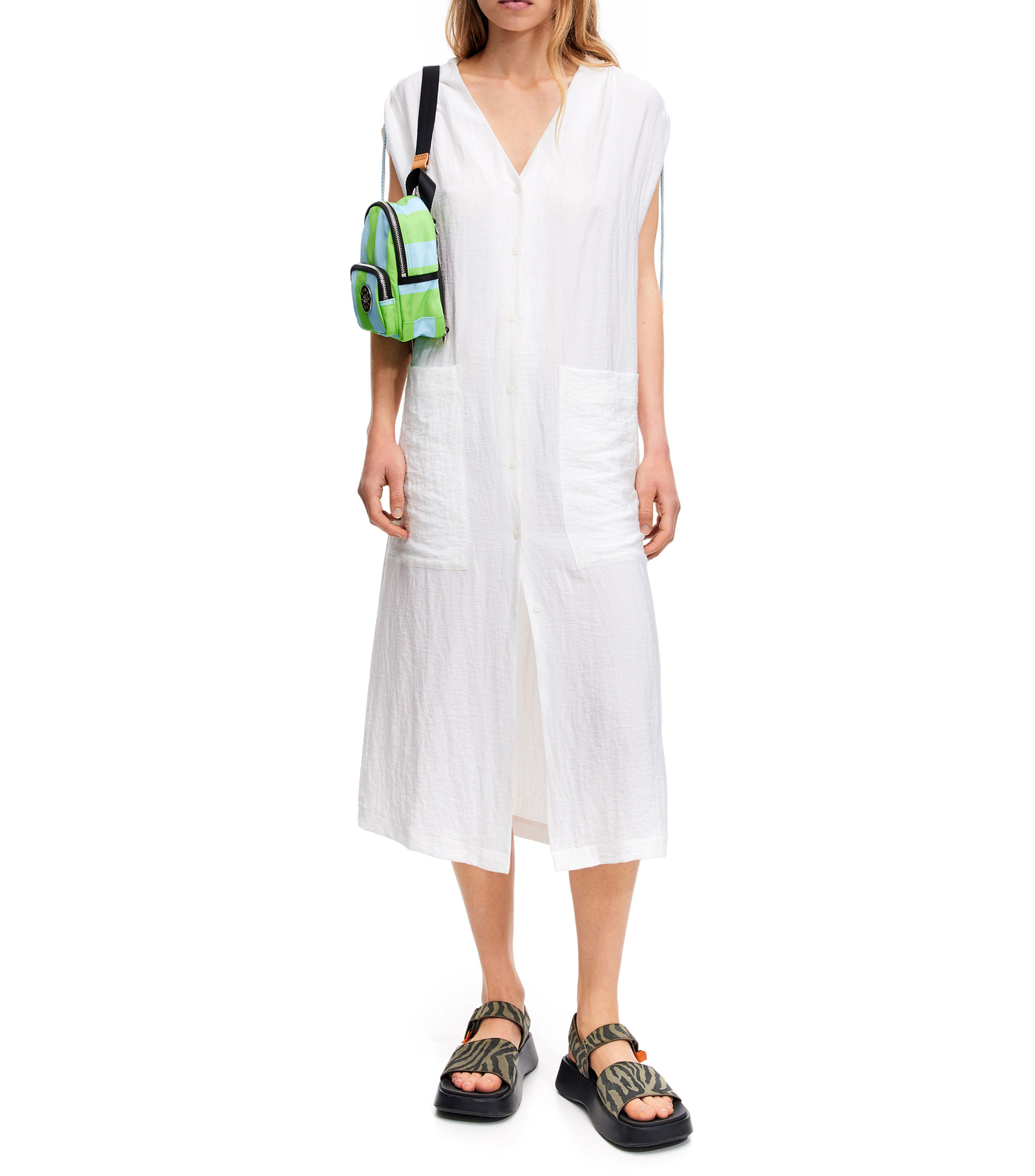 Bimba y Lola Vestido camisero Midi Mujer - El Palacio de Hierro