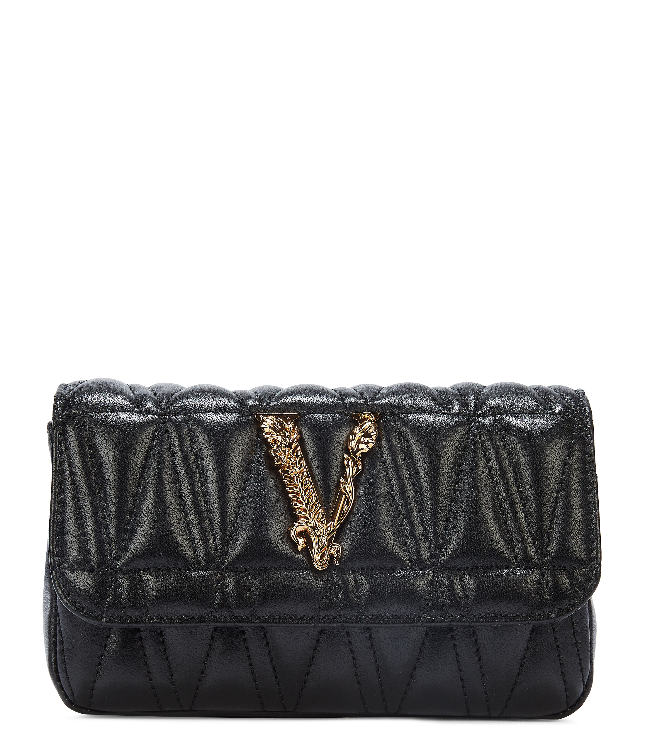 Versace Bolso crossbody en piel Virtus - El Palacio de Hierro