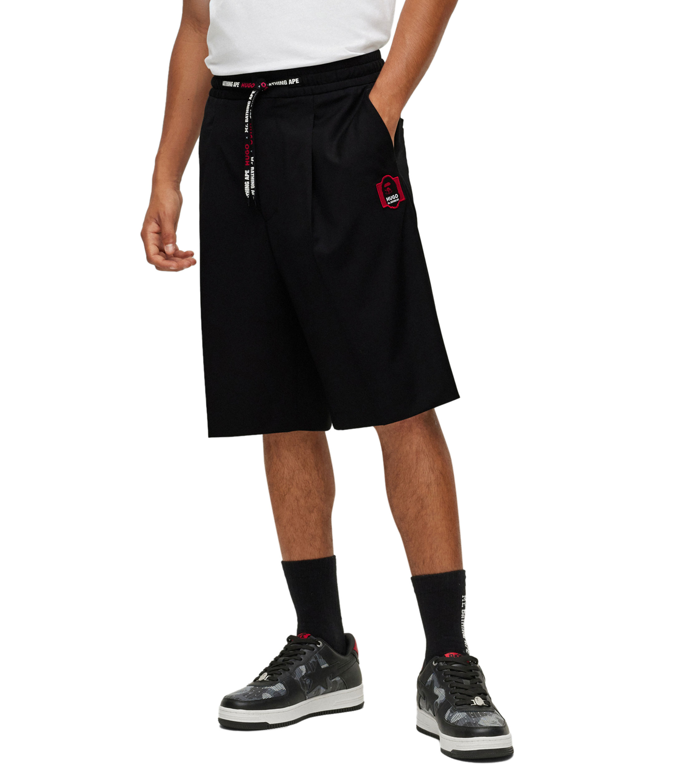 Hugo Shorts Hugo x Mr. Bathing Ape en mezcla de lana Hombre - El ...