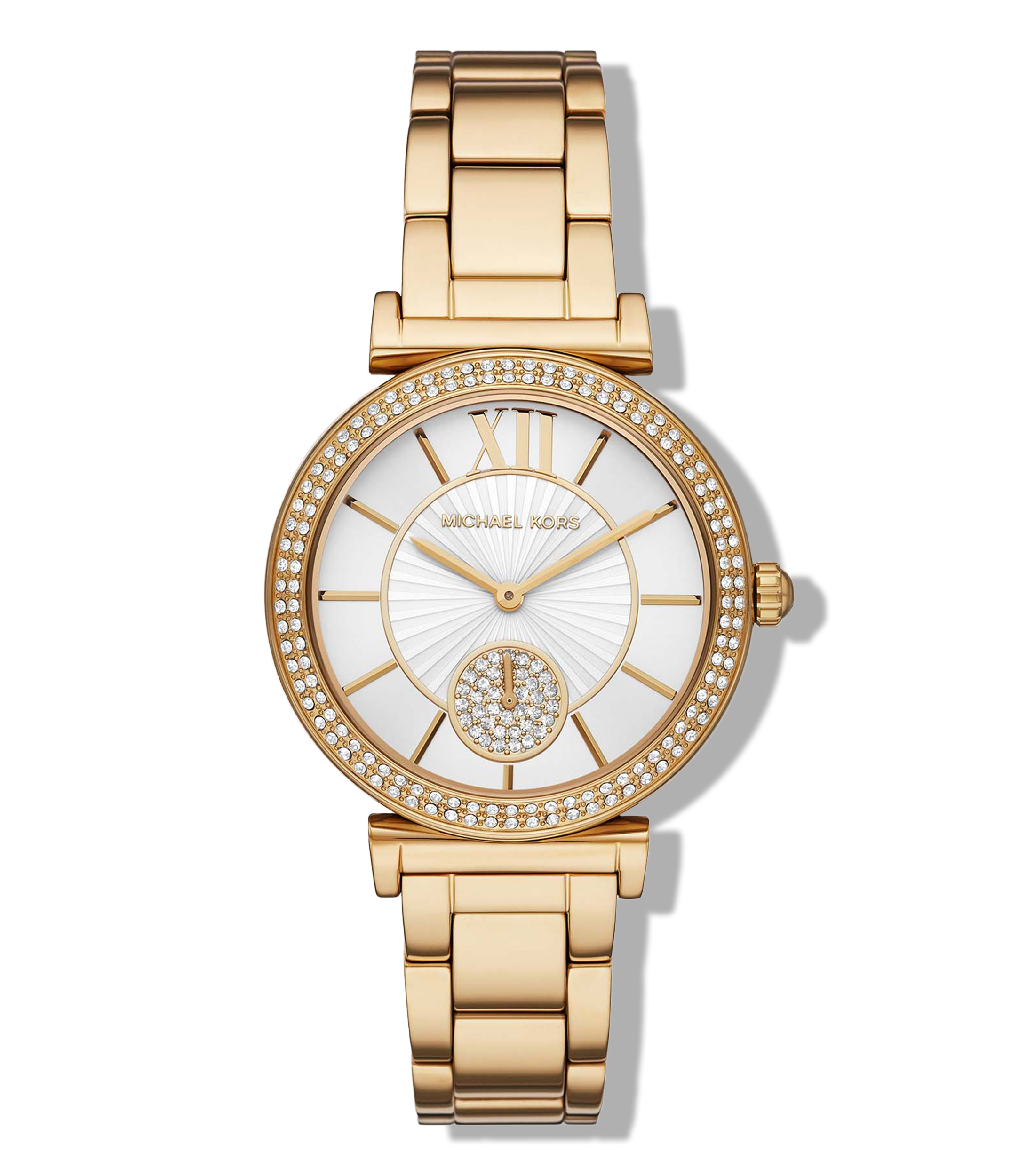 Michael Kors Reloj para mujer Abbey Casual Blanco con cristales - El ...