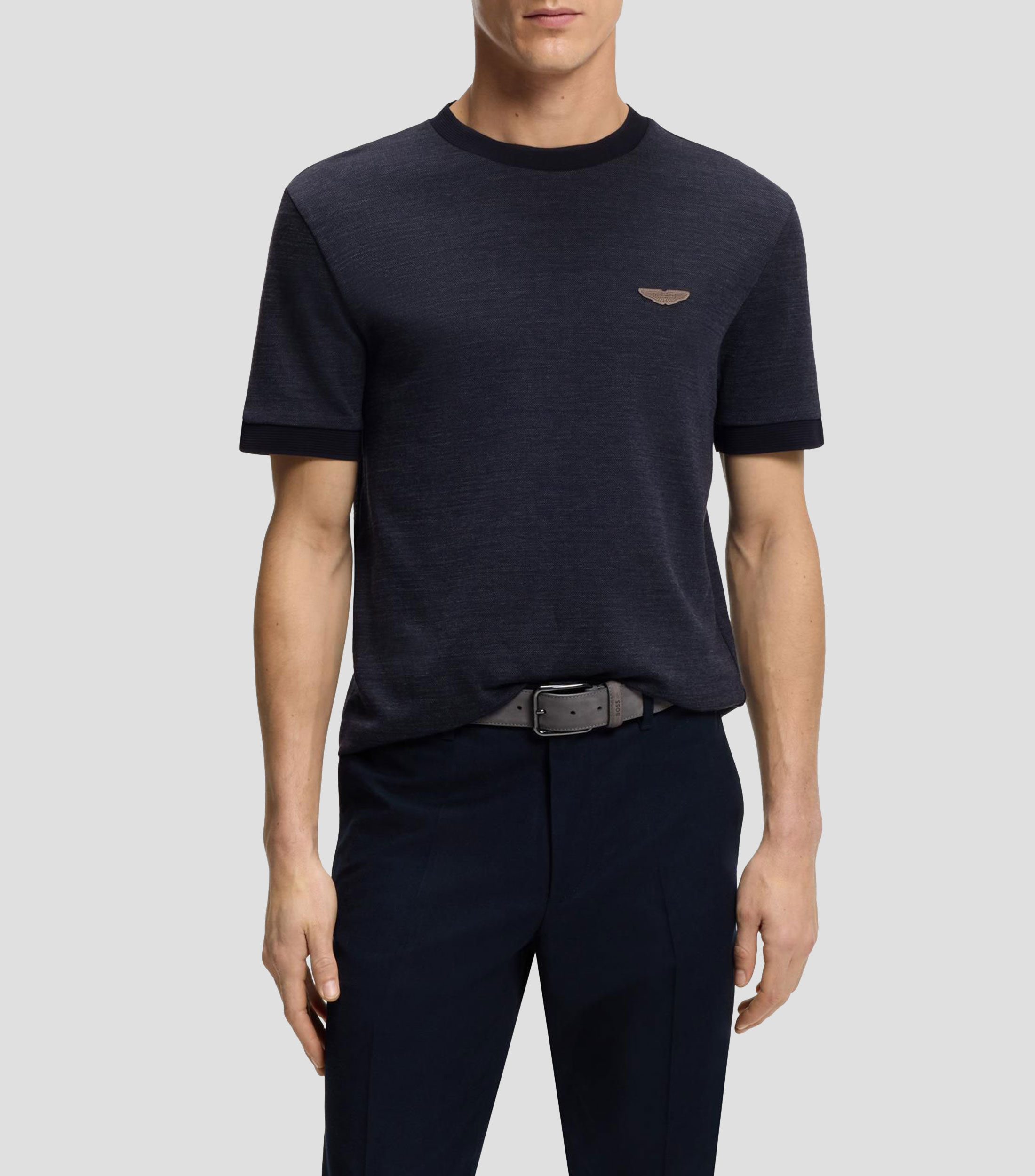 Hugo Boss Playera BOSS x ASTON MARTIN en jacquard de lana y algodón ...